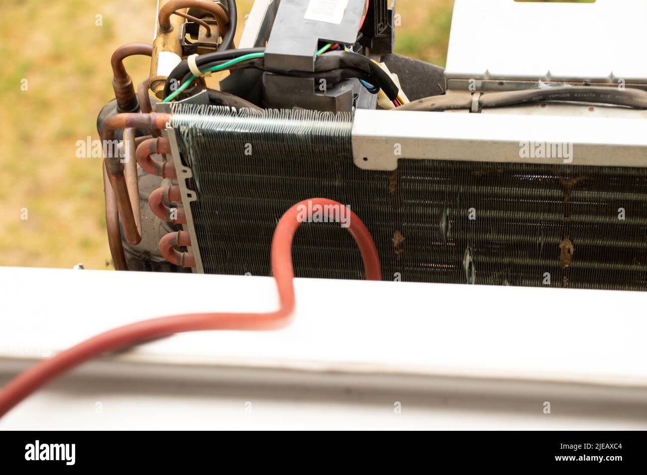 Outdoor unit compressor air conditioner hi-res stock photography and ...