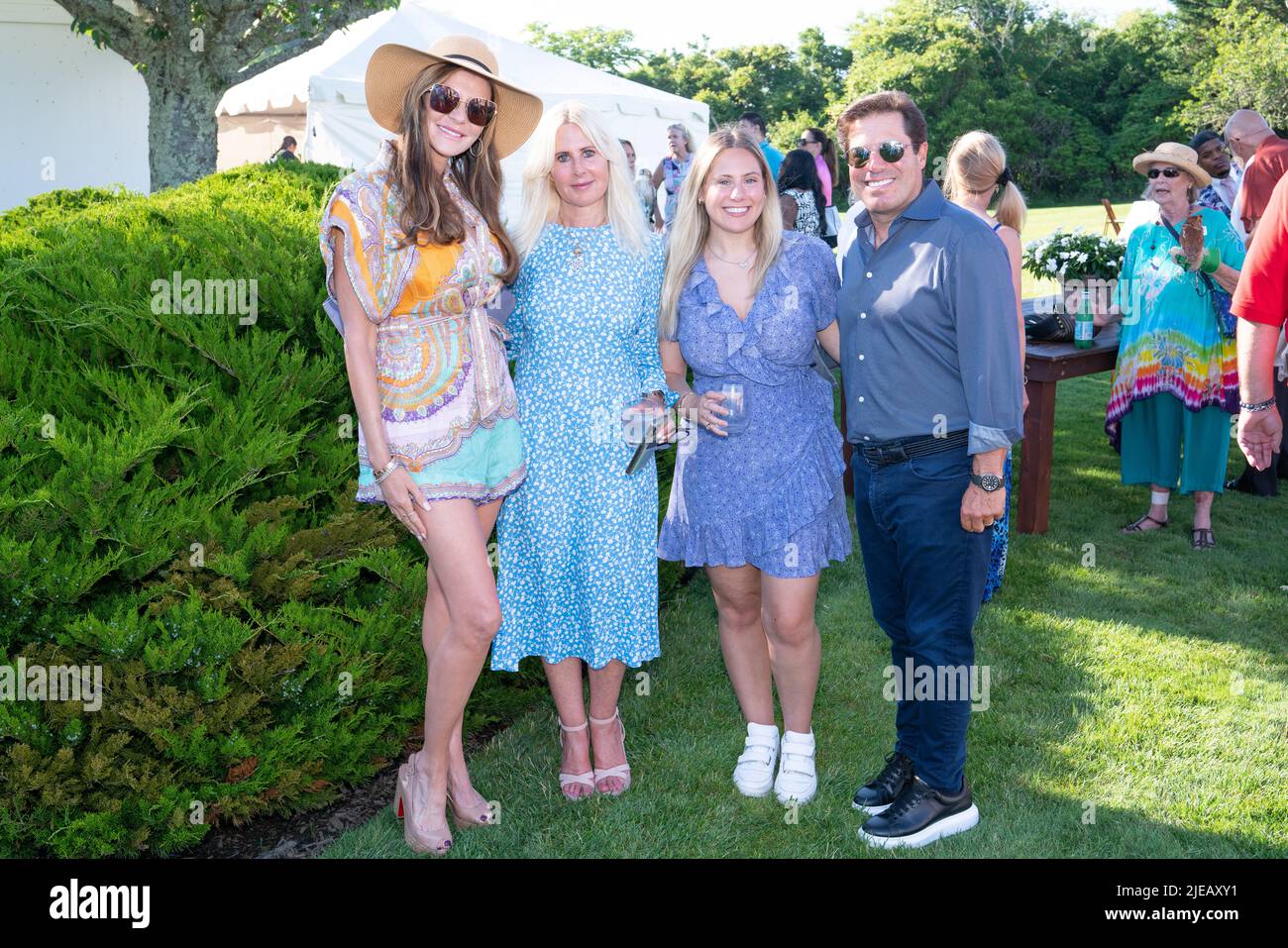 Amy Green, Jane Brickell, Kelly Brickell and Richard Brickell attend ...