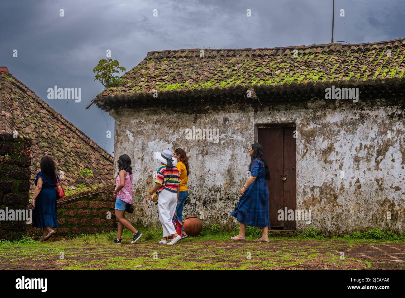 Reis Magos Fort Goa India June 25 2022 Interiors of Reis Magos fort in ...