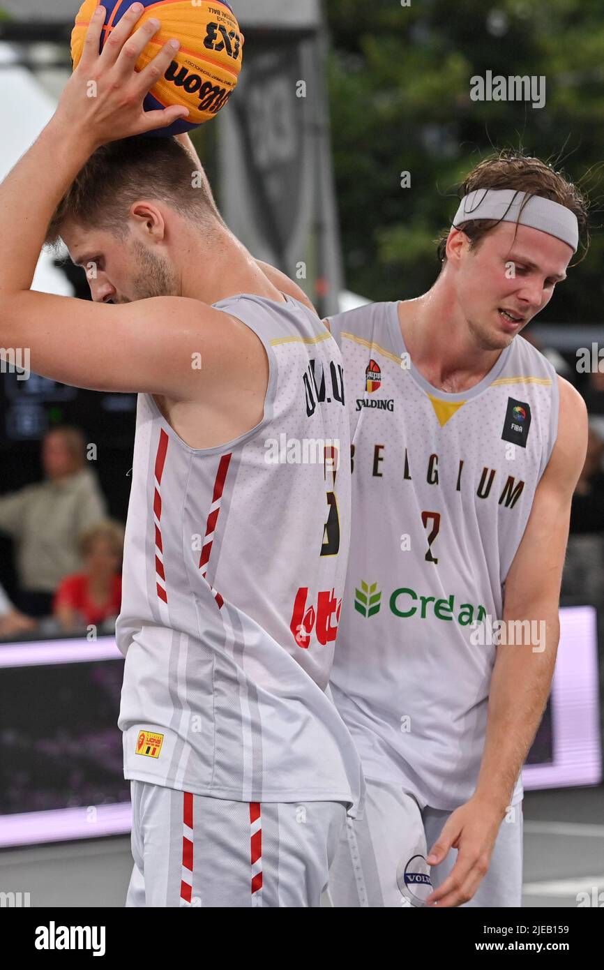 Belgium's Bryan De Valck and Belgium's Thibaut Vervoort pictured during ...