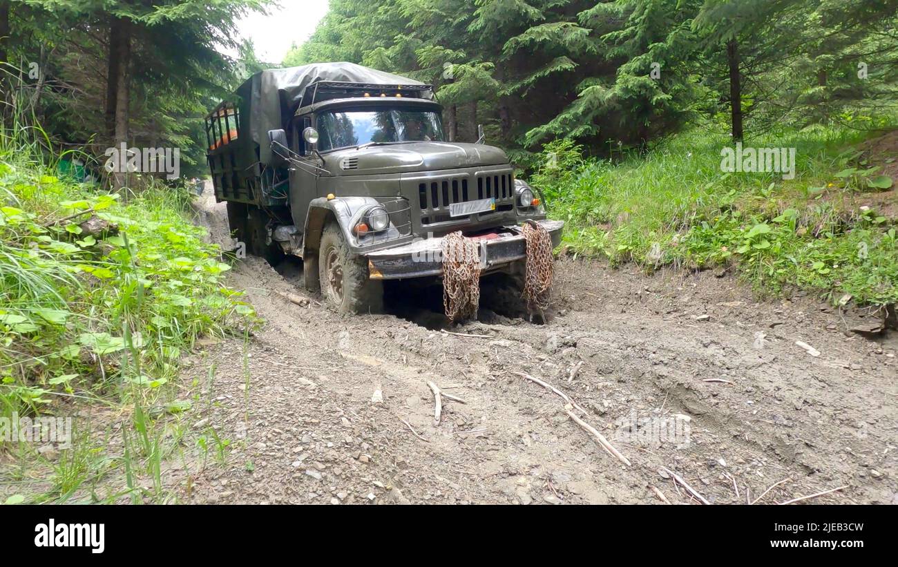 A military truck of Ukrainian Army Stock Photo - Alamy