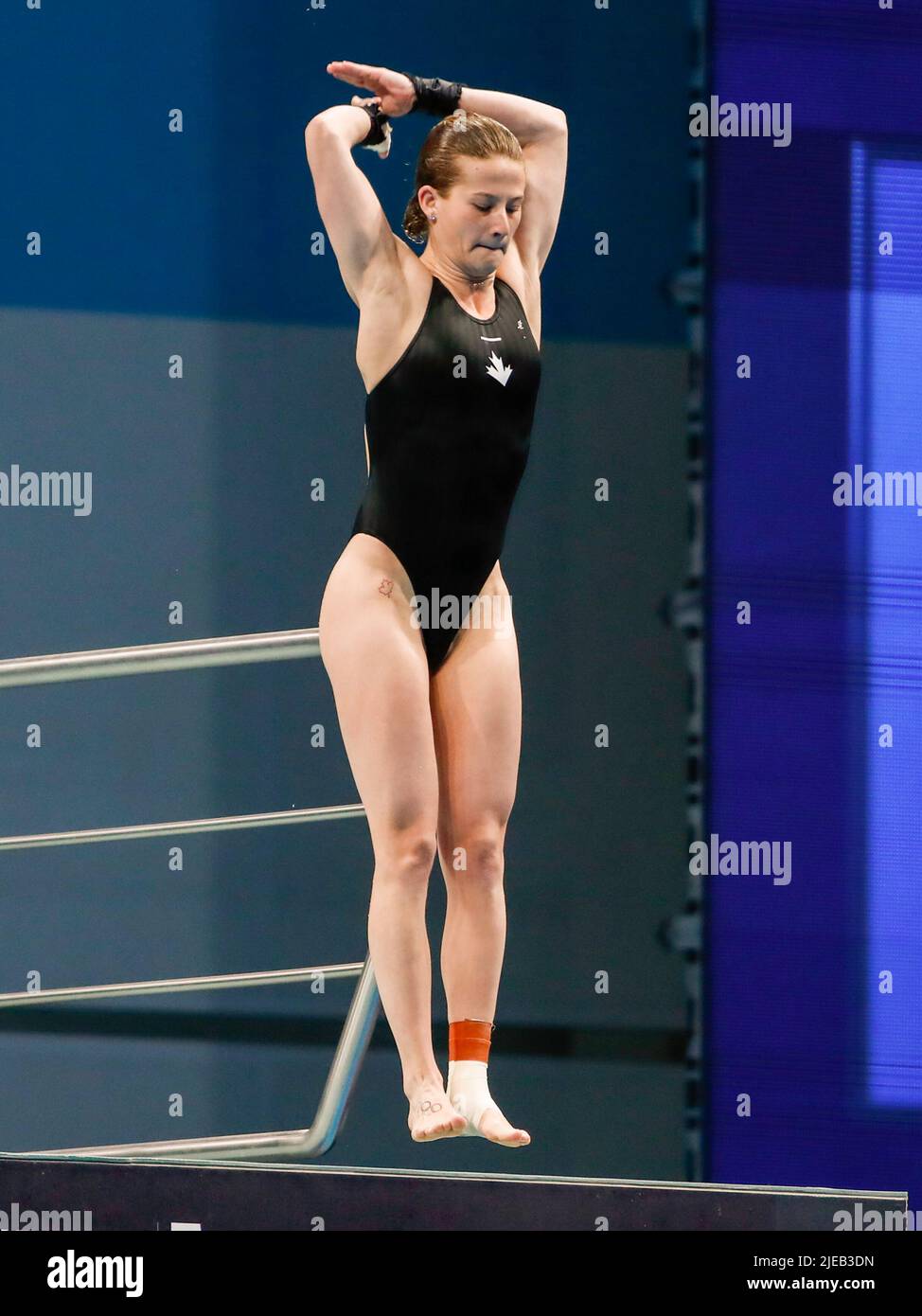 BUDAPEST, HUNGARY - JUNE 26: Caeli McKay of Canada competing at the ...