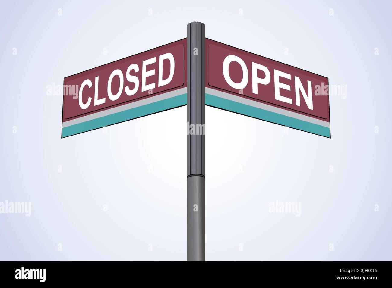 Open closed sign Stock Vector Images - Alamy
