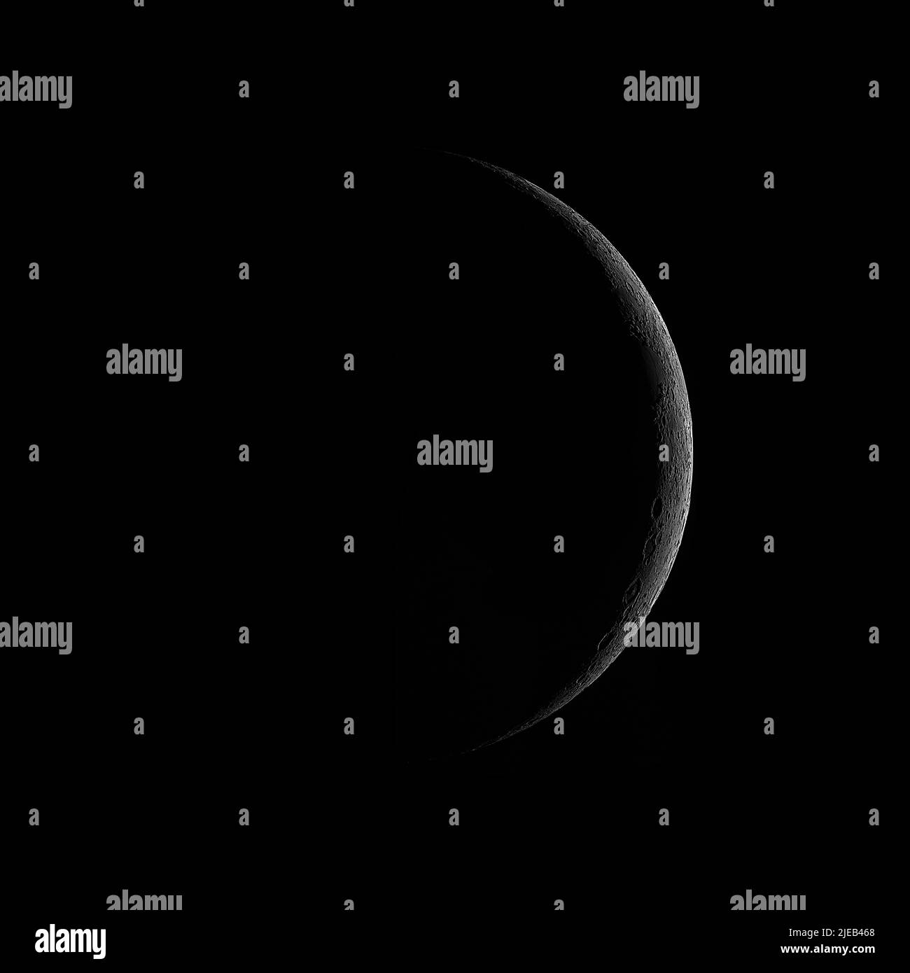 This photograph of The Moon was imaged in small sections through a ...