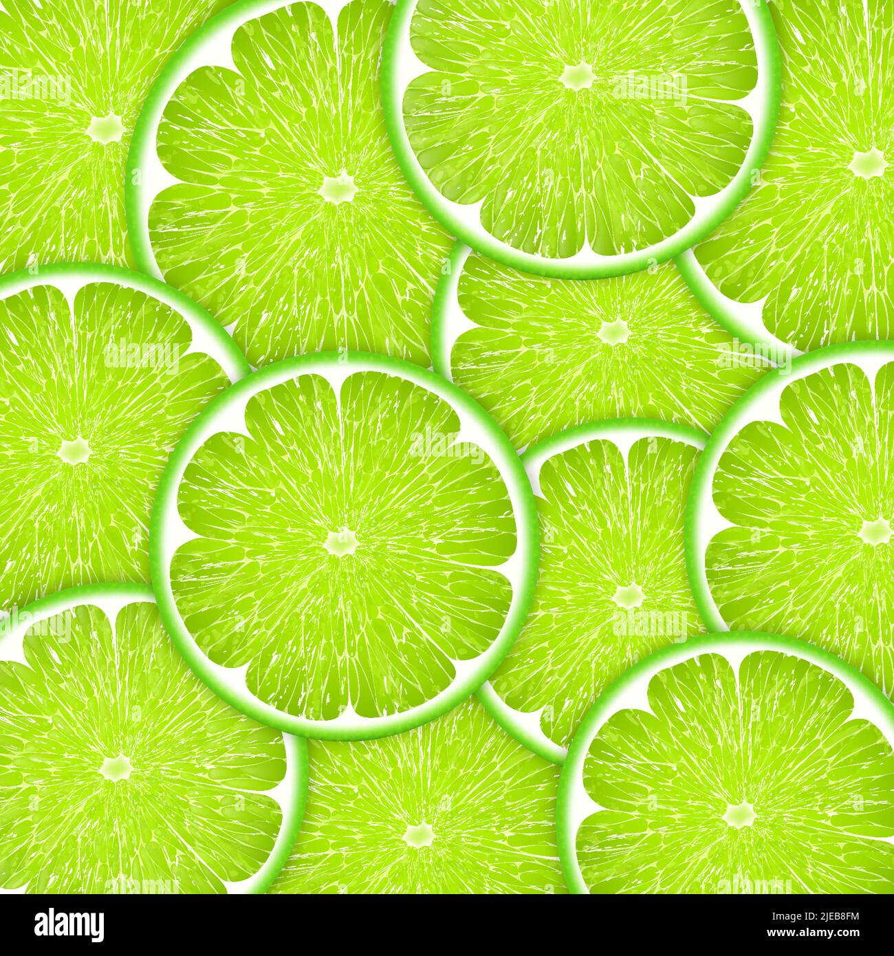 Background of fresh green lime slices. Seamless pattern for your design ...
