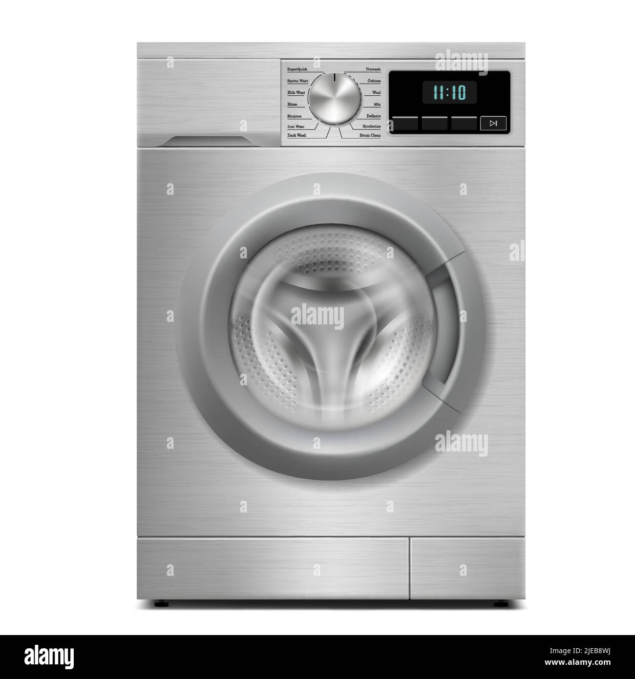 Washing machine mockup isolated on white background. Modern, realistic ...