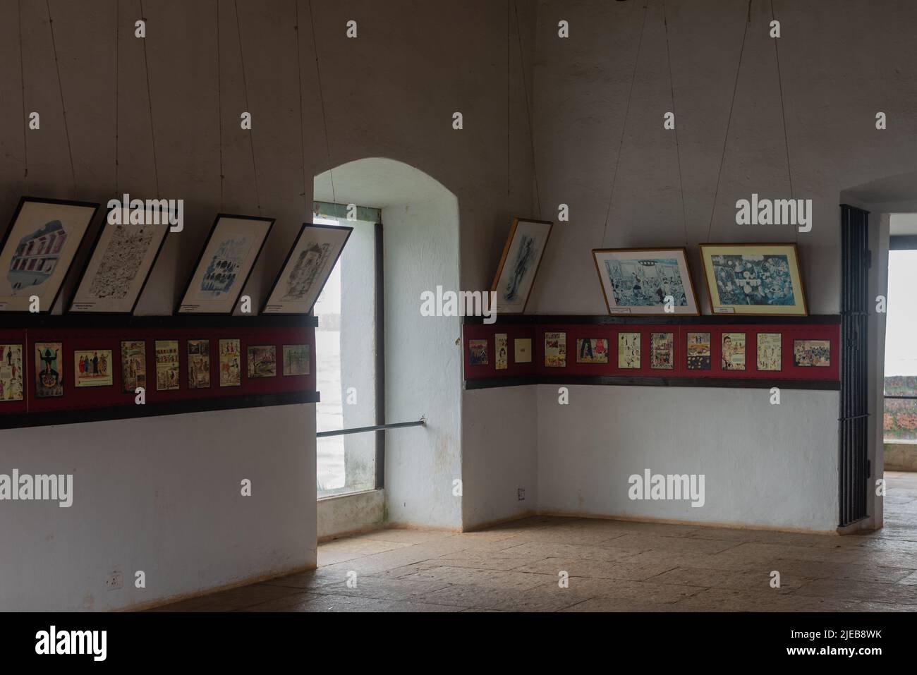 Reis Magos Fort Goa India July 25 2022 Interiors of Reis Magos fort in ...