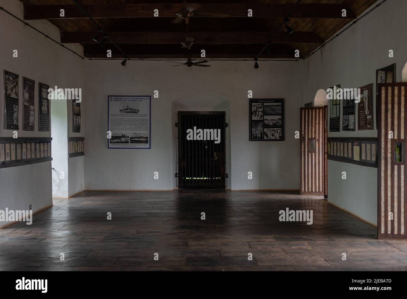 Reis Magos Fort Goa India July 25 2022 Interiors of Reis Magos fort in ...