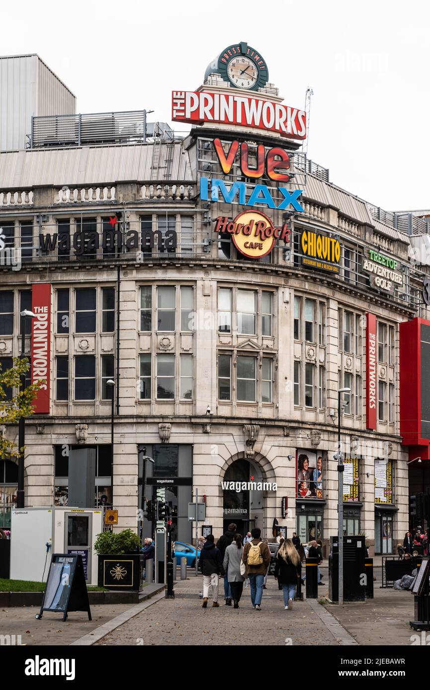 the printworks from exchange square Stock Photo - Alamy