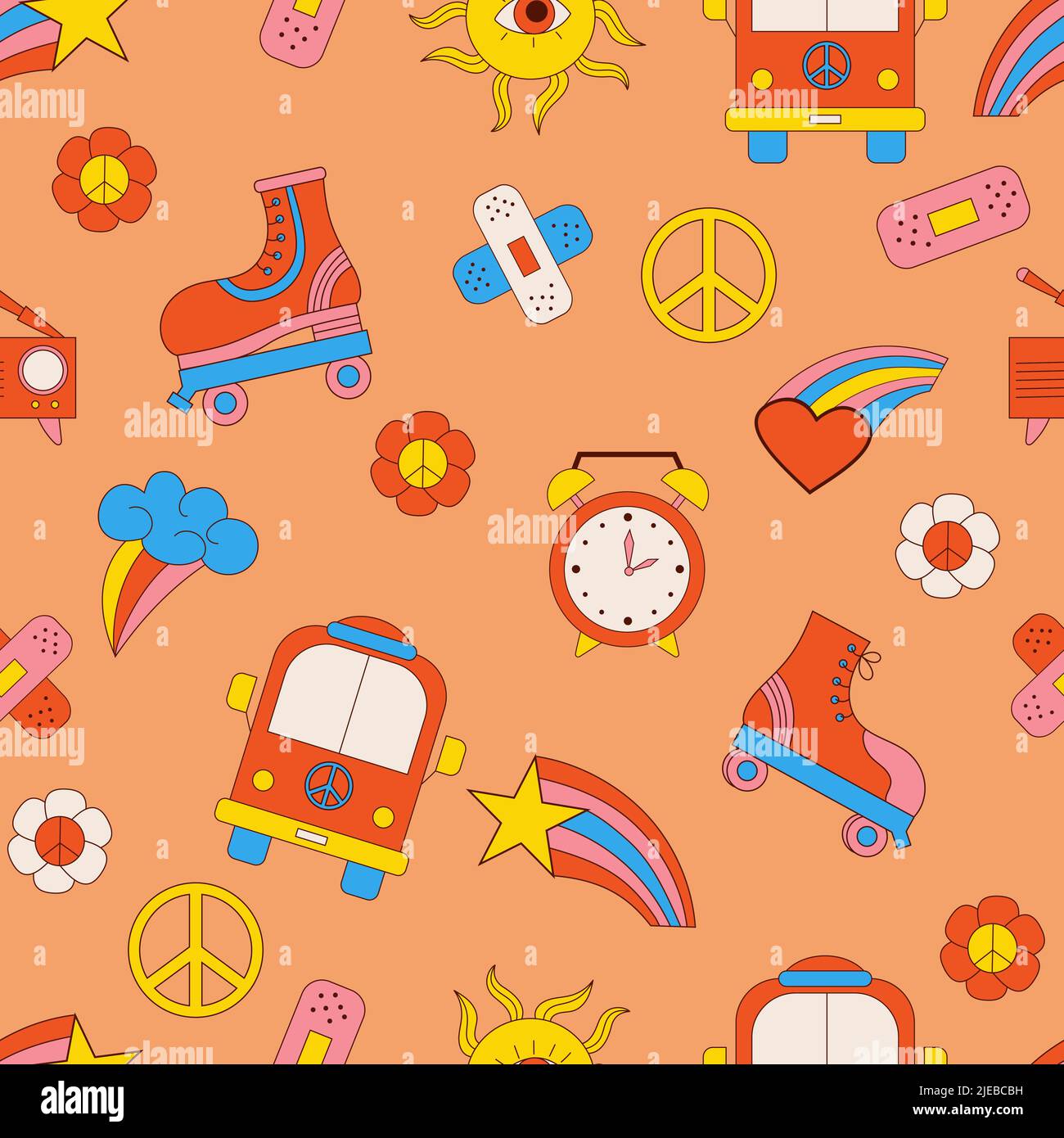 Hippy band Stock Vector Images - Alamy