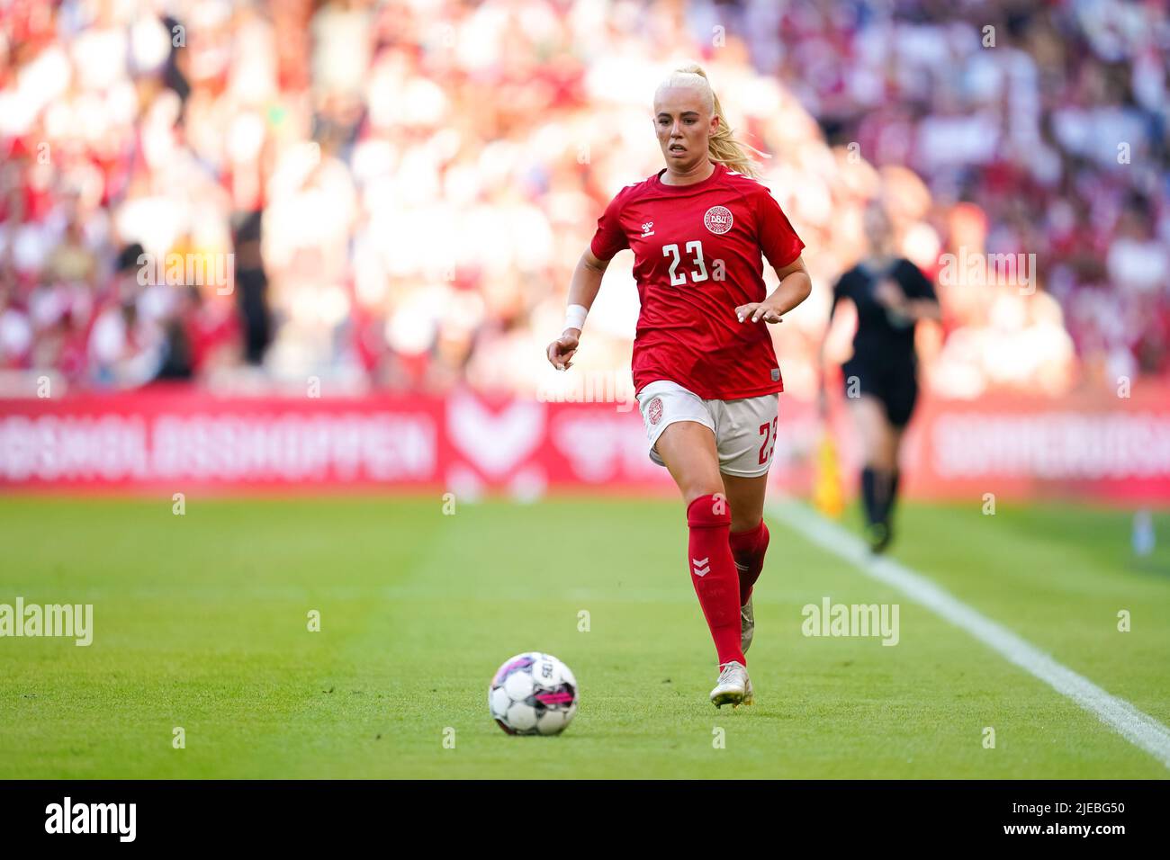 Copenhagen, Denmark. 24th June, 2022. Sofie Svava (23 Denmark) goes ...