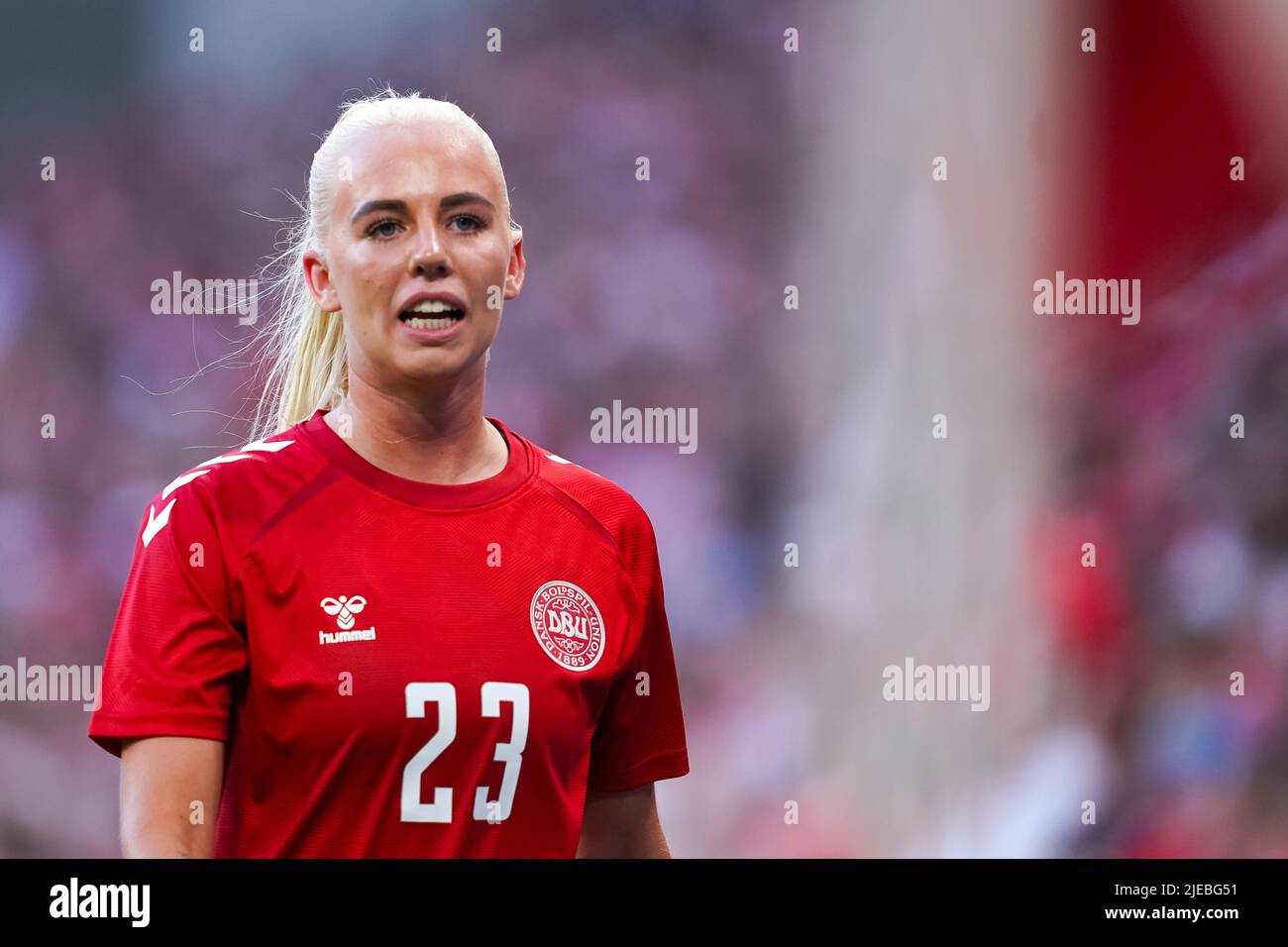 Copenhagen, Denmark. 24th June, 2022. Sofie Svava (23 Denmark) looks on ...