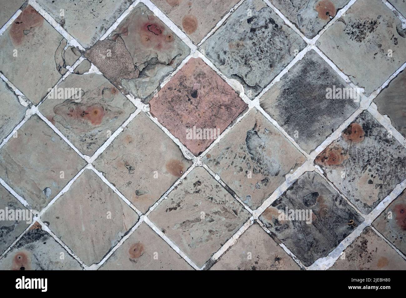 Floor tiles of an old Buddhist temple Stock Photo - Alamy