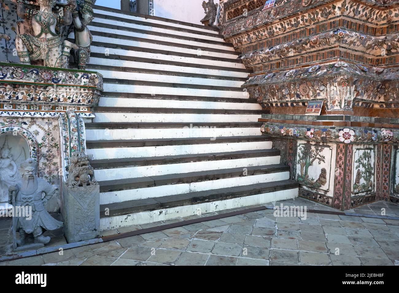Stairs of an ancient buddhist temple Stock Photo - Alamy