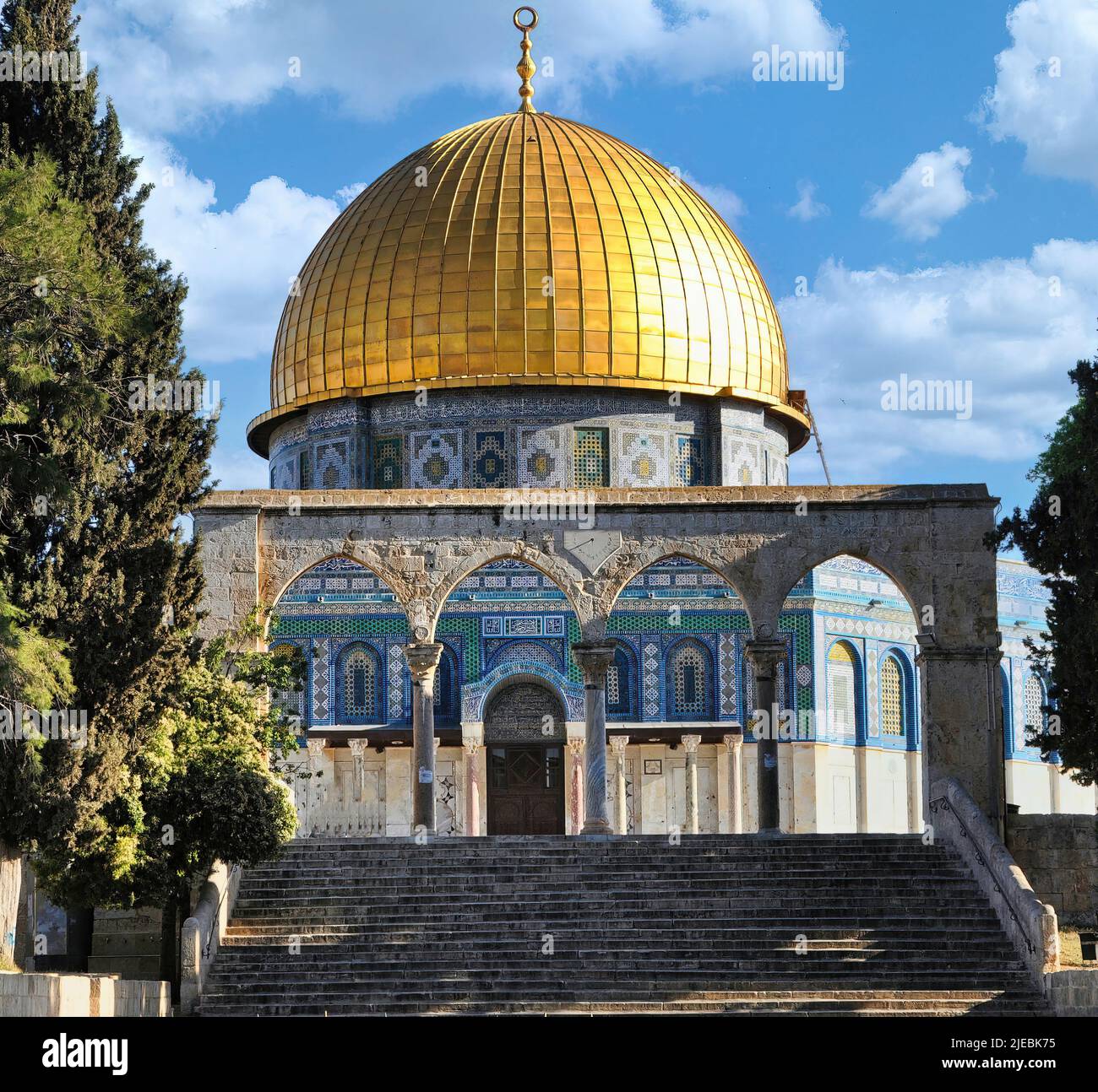 The Dome of the Rock, located on the Temple Mount. Its impressive ...