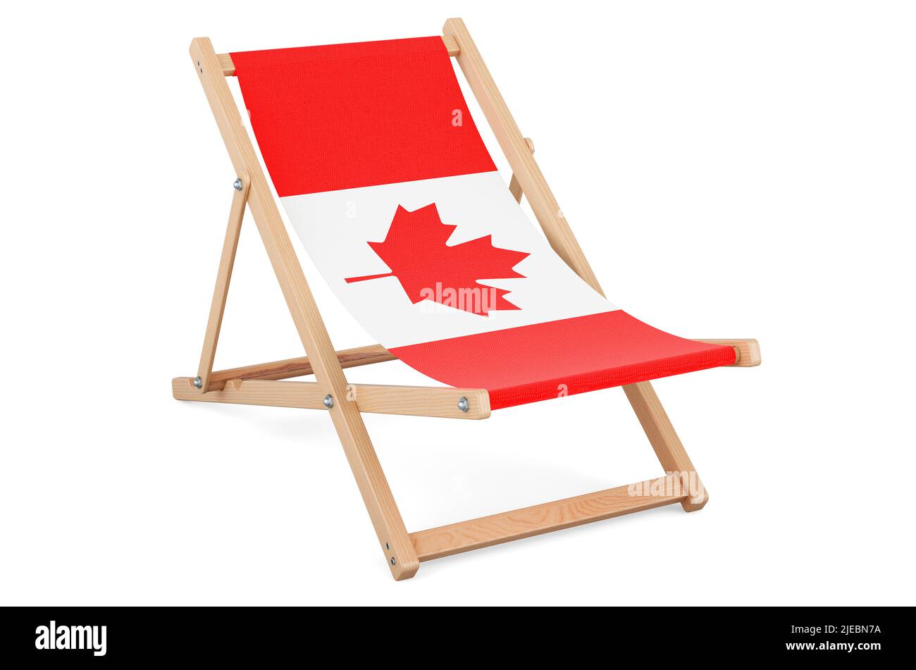 Deckchair with Canadian flag. Canada vacation, tours, travel packages ...