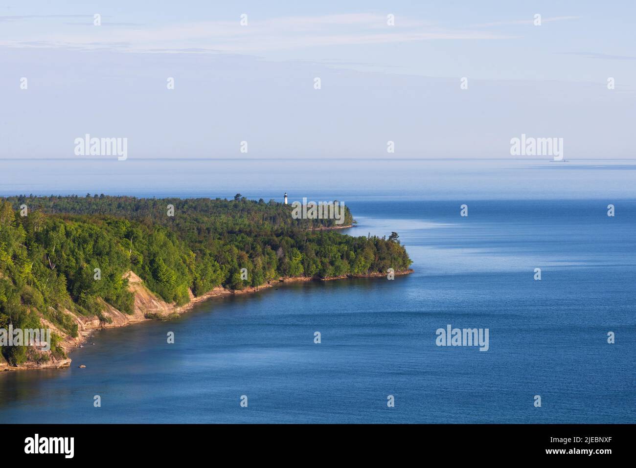 South shoreline of the Lake Superior at the Pictured Lakes National ...