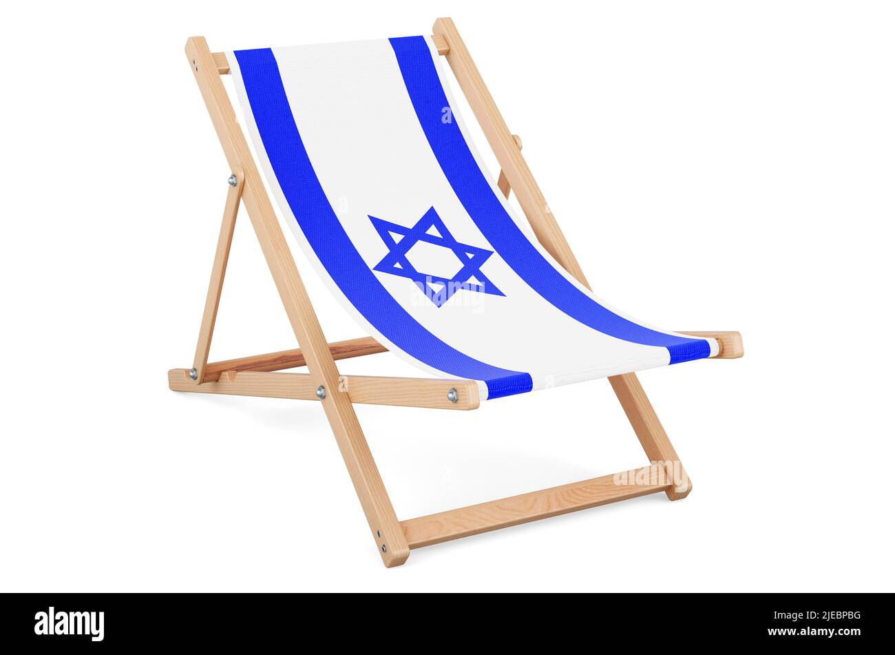 Deckchair with Israeli flag. Israel vacation, tours, travel packages ...
