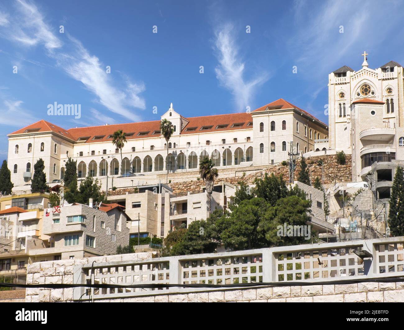 Panoramic trail Nazareth (Israel) famous as the city of origin of Jesus ...