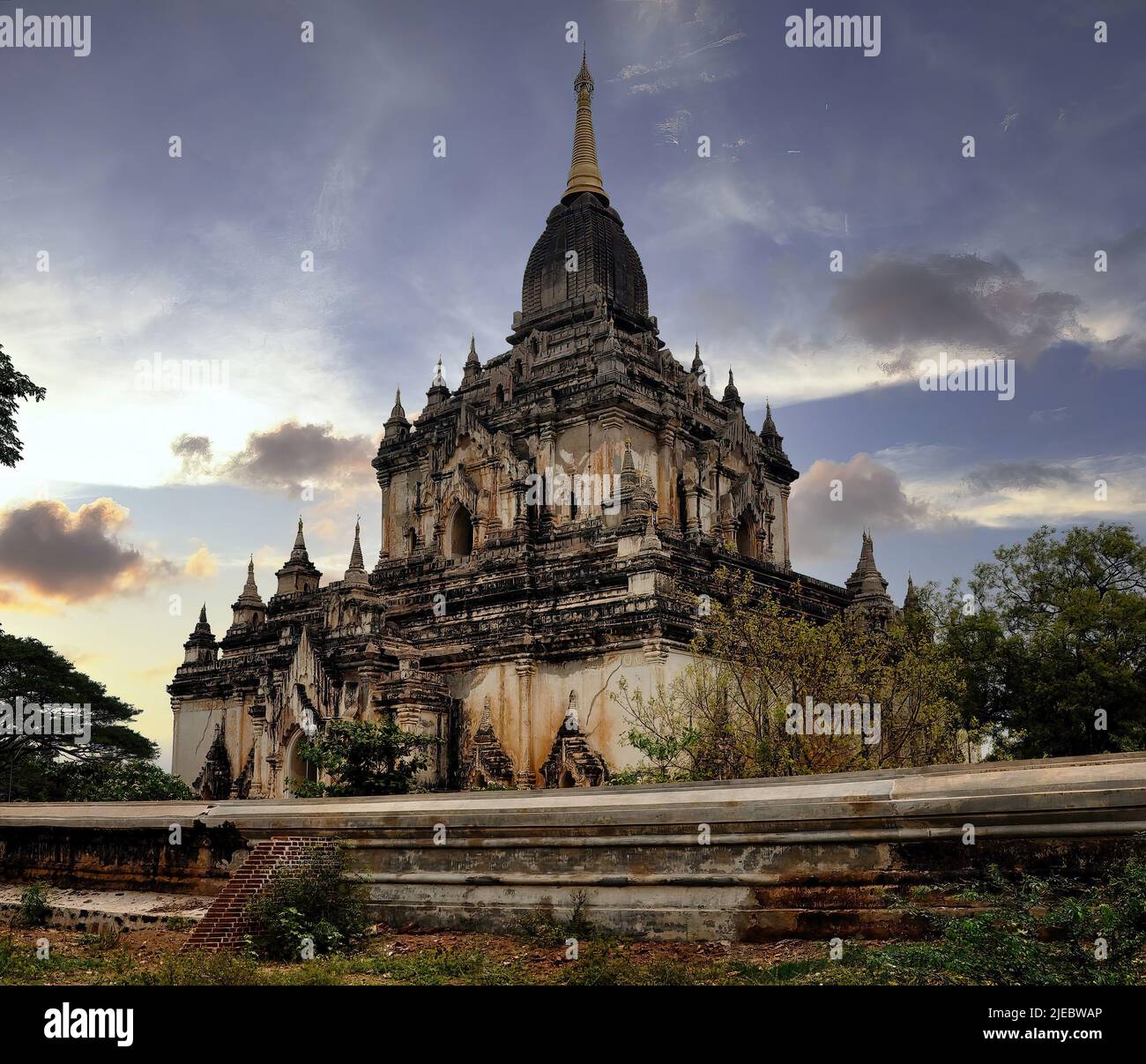 Burma, Bagan. The Valley of the Temples, a city of colossal temples ...