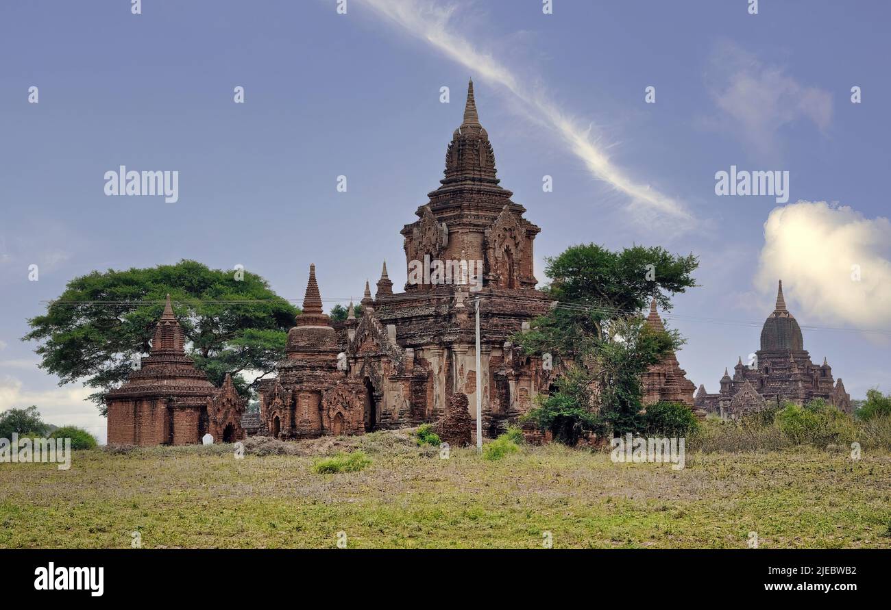 Burma, Bagan. The Valley of the Temples, a city of colossal temples ...