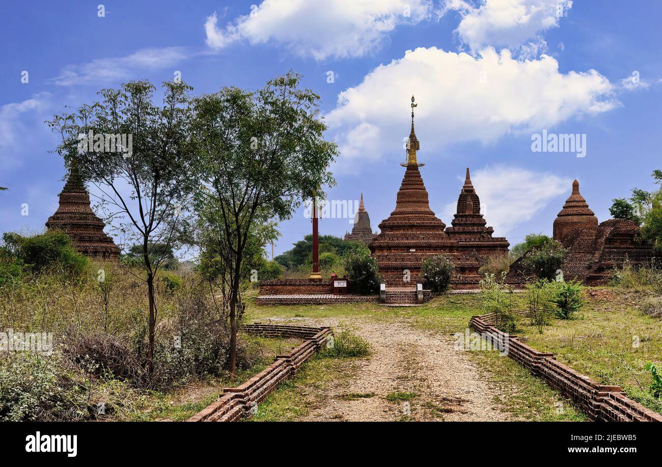 Burma, Bagan. The Valley of the Temples, a city of colossal temples ...