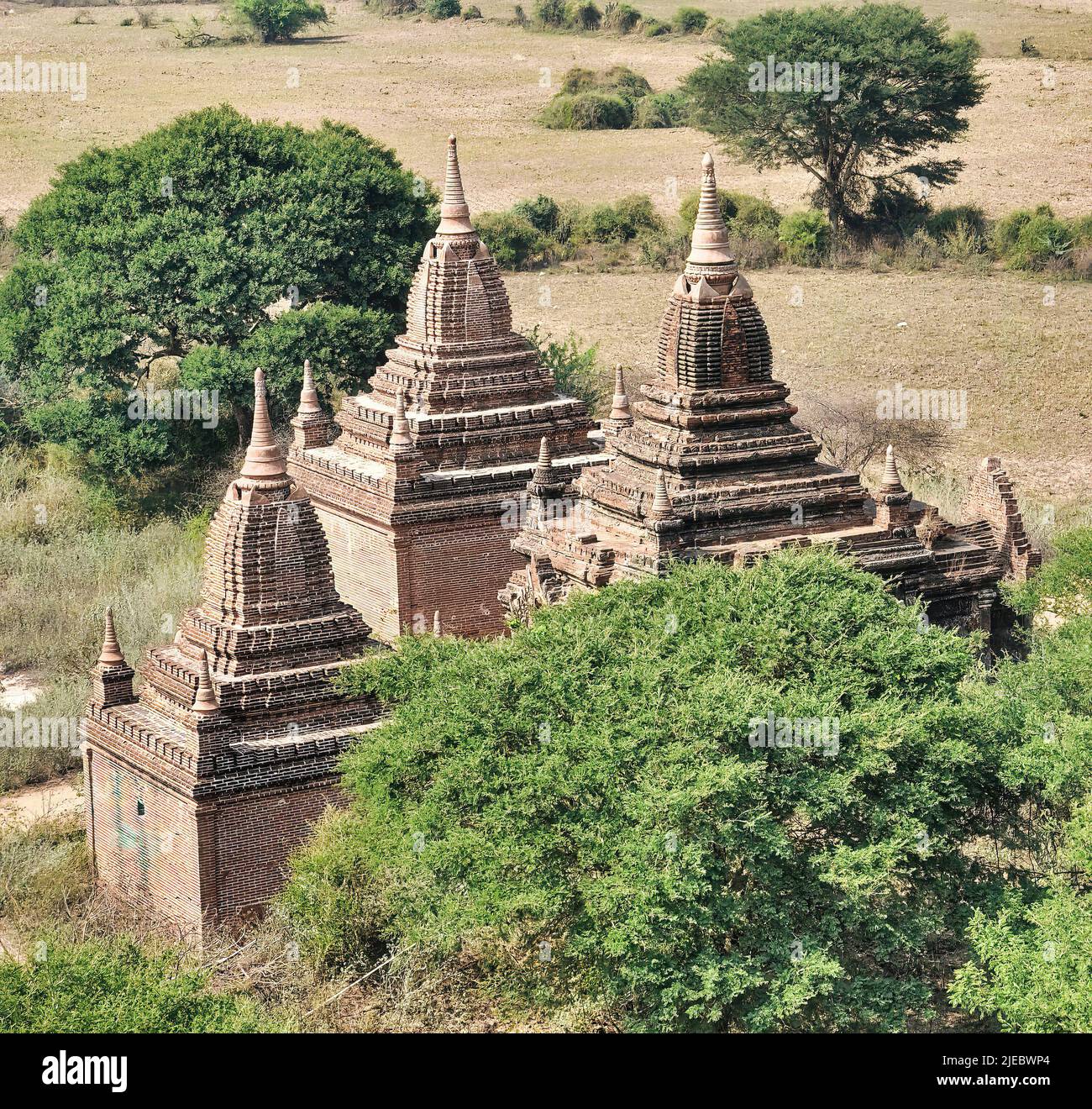 Burma, Bagan. The Valley of the Temples, a city of colossal temples ...