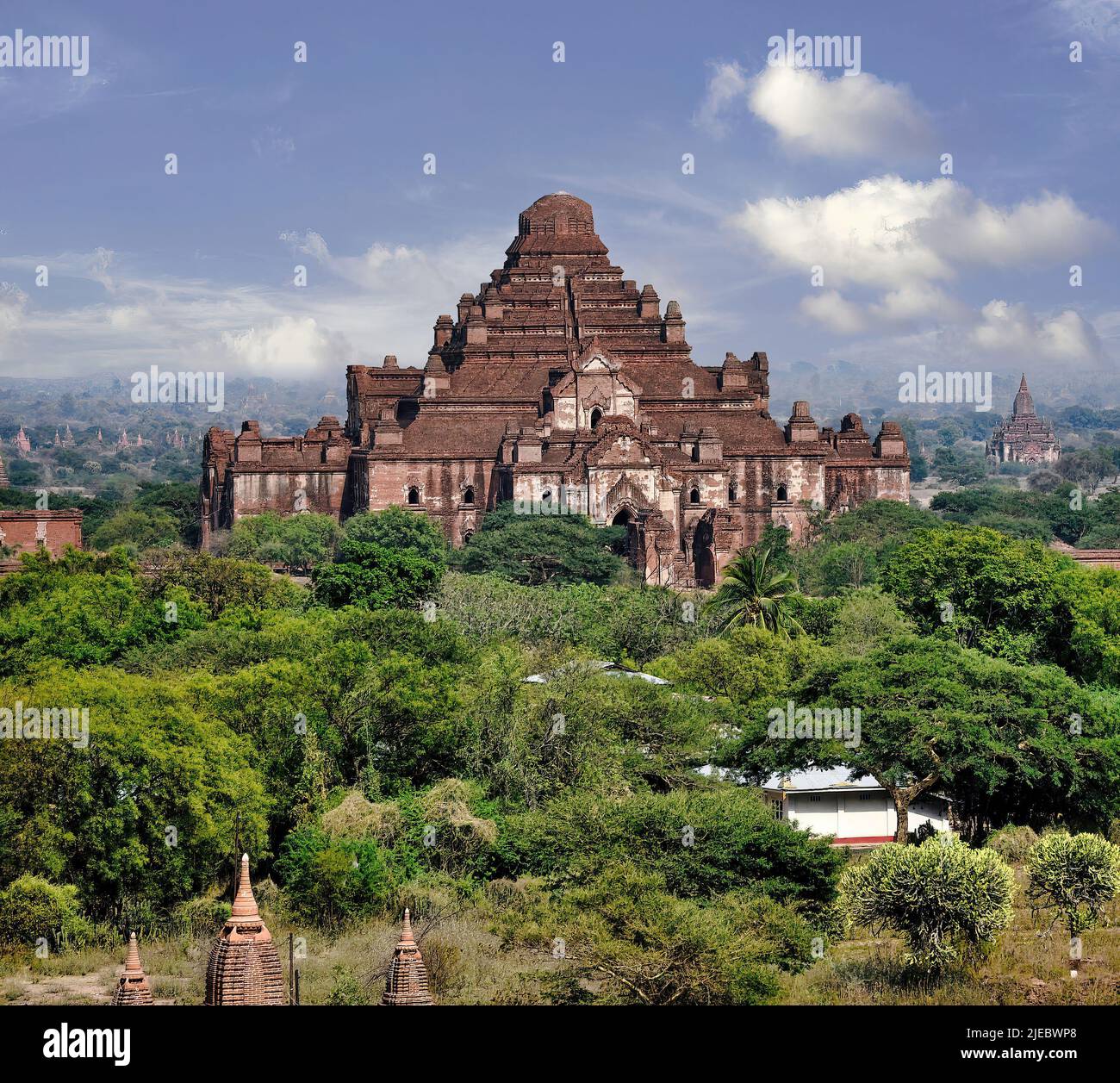 Burma, Bagan. The Valley of the Temples, a city of colossal temples ...