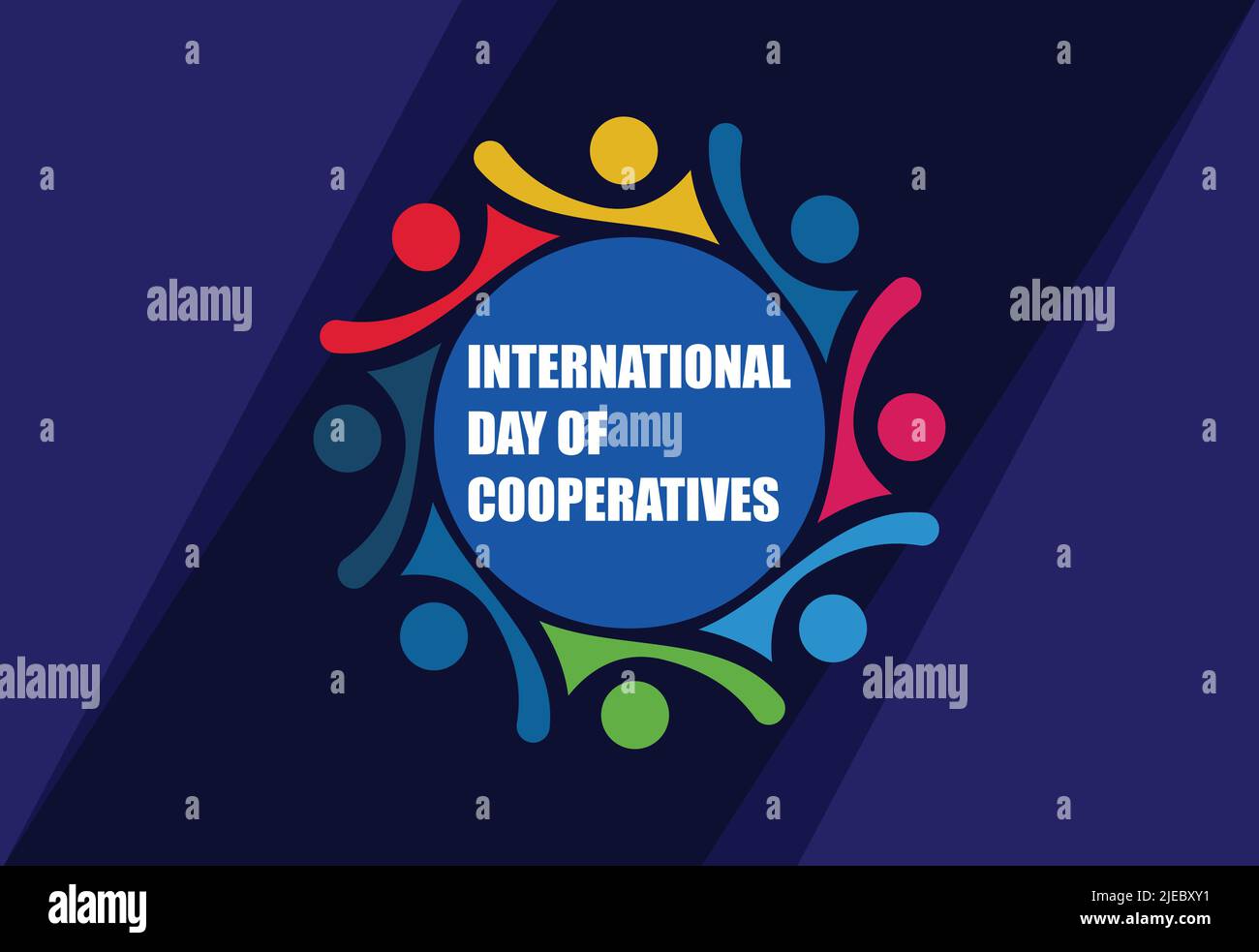 International Day of Cooperatives Celebration Vector Template Stock ...