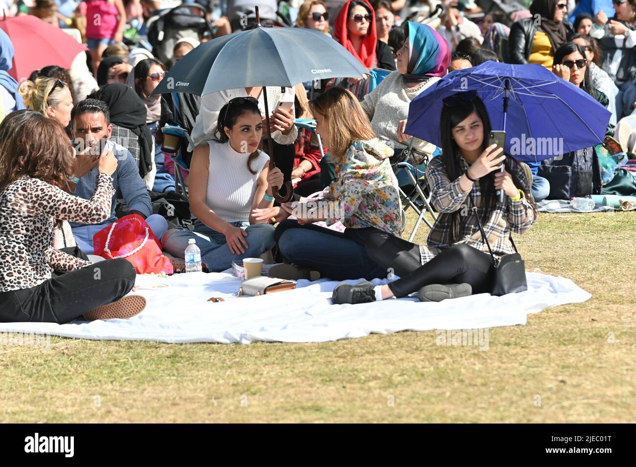 London, UK. . 26th June, 2022. Afghan refugees are building a new life ...