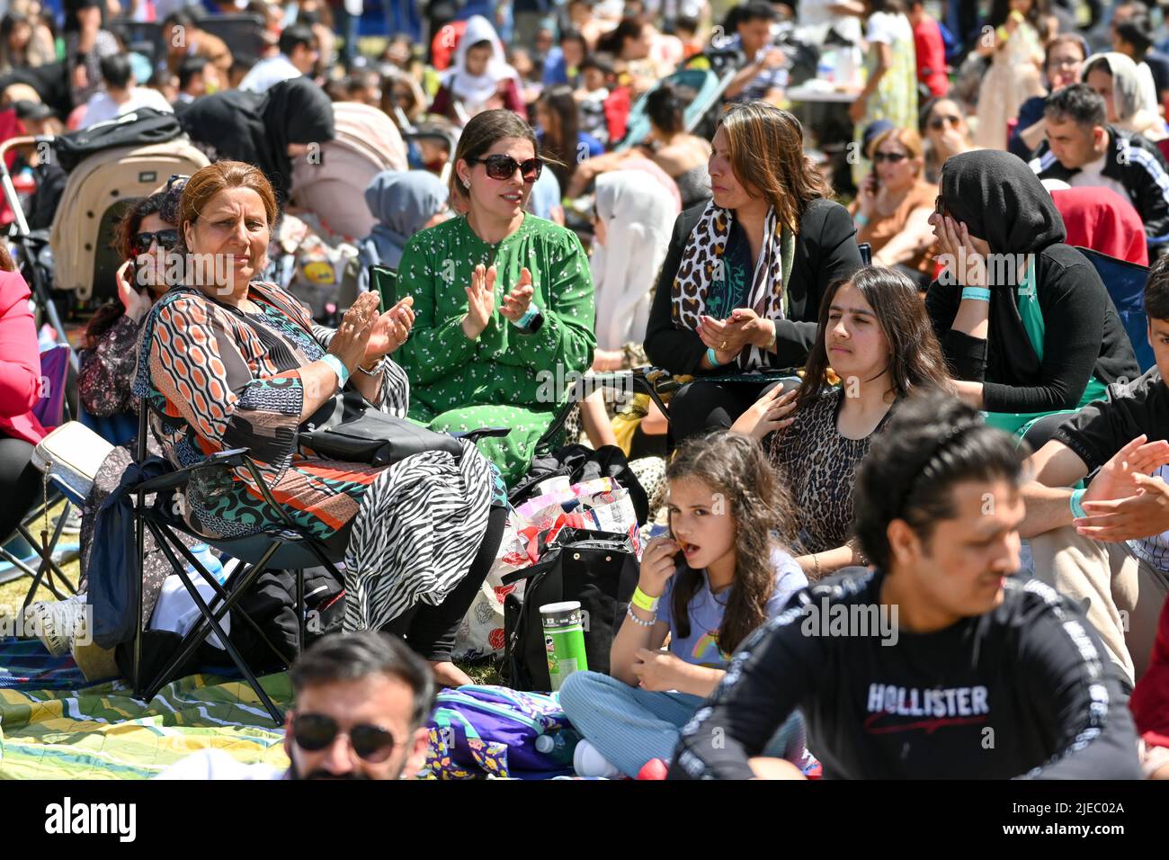 London, UK. . 26th June, 2022. Afghan refugees are building a new life ...