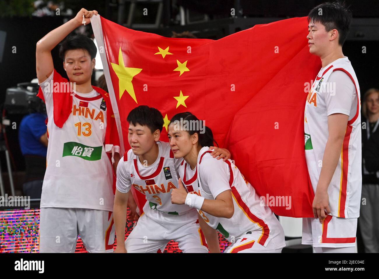 China's Ji Yuan Wan, China's Junwei Cao, China's Lili Wang, China's Ji ...