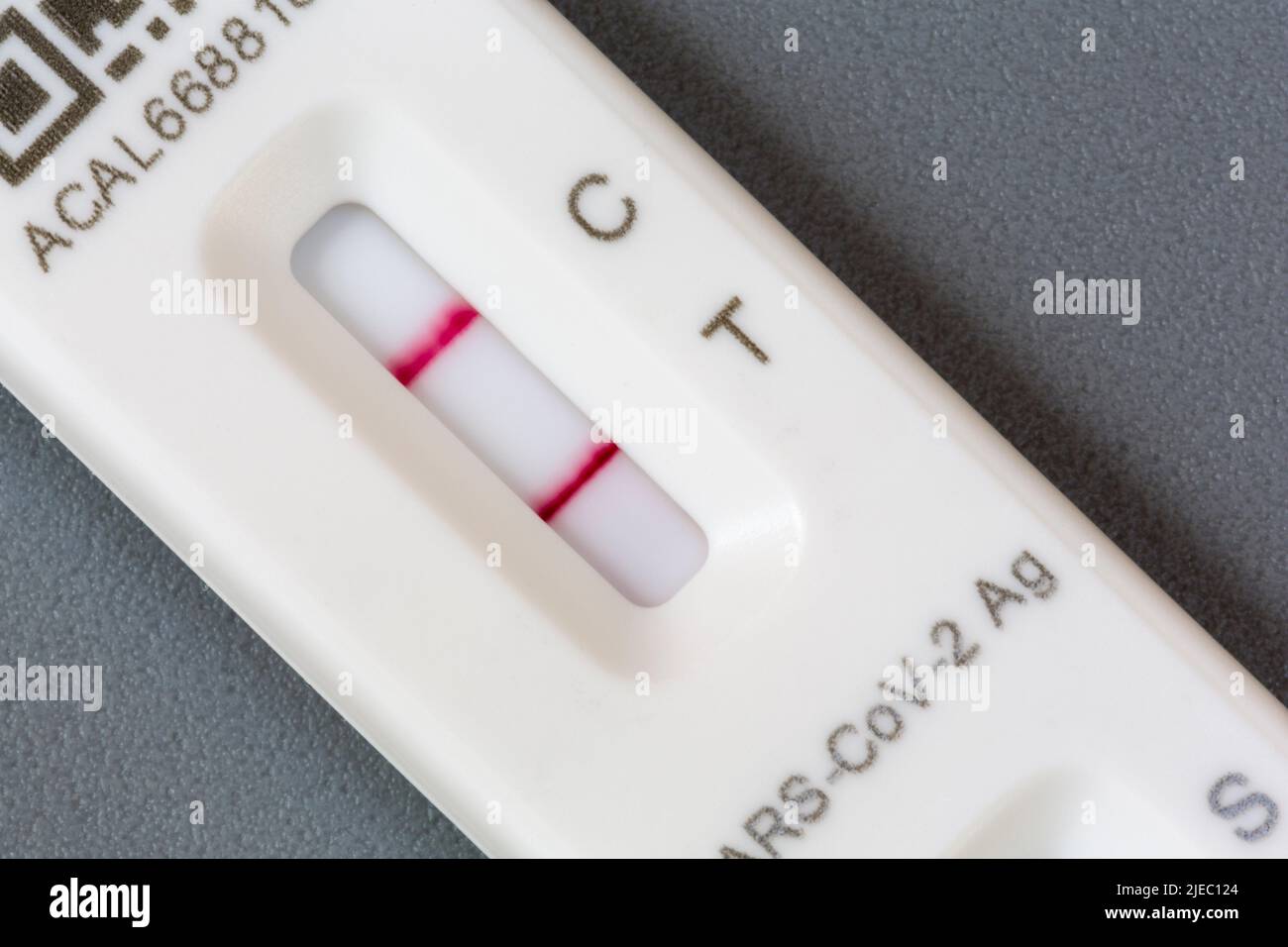 Covid 19, corona virus self test showing a positive result Stock Photo ...