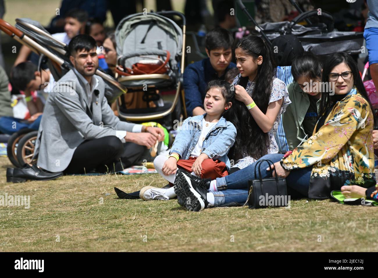London, UK. . 26th June, 2022. Afghan refugees are building a new life ...