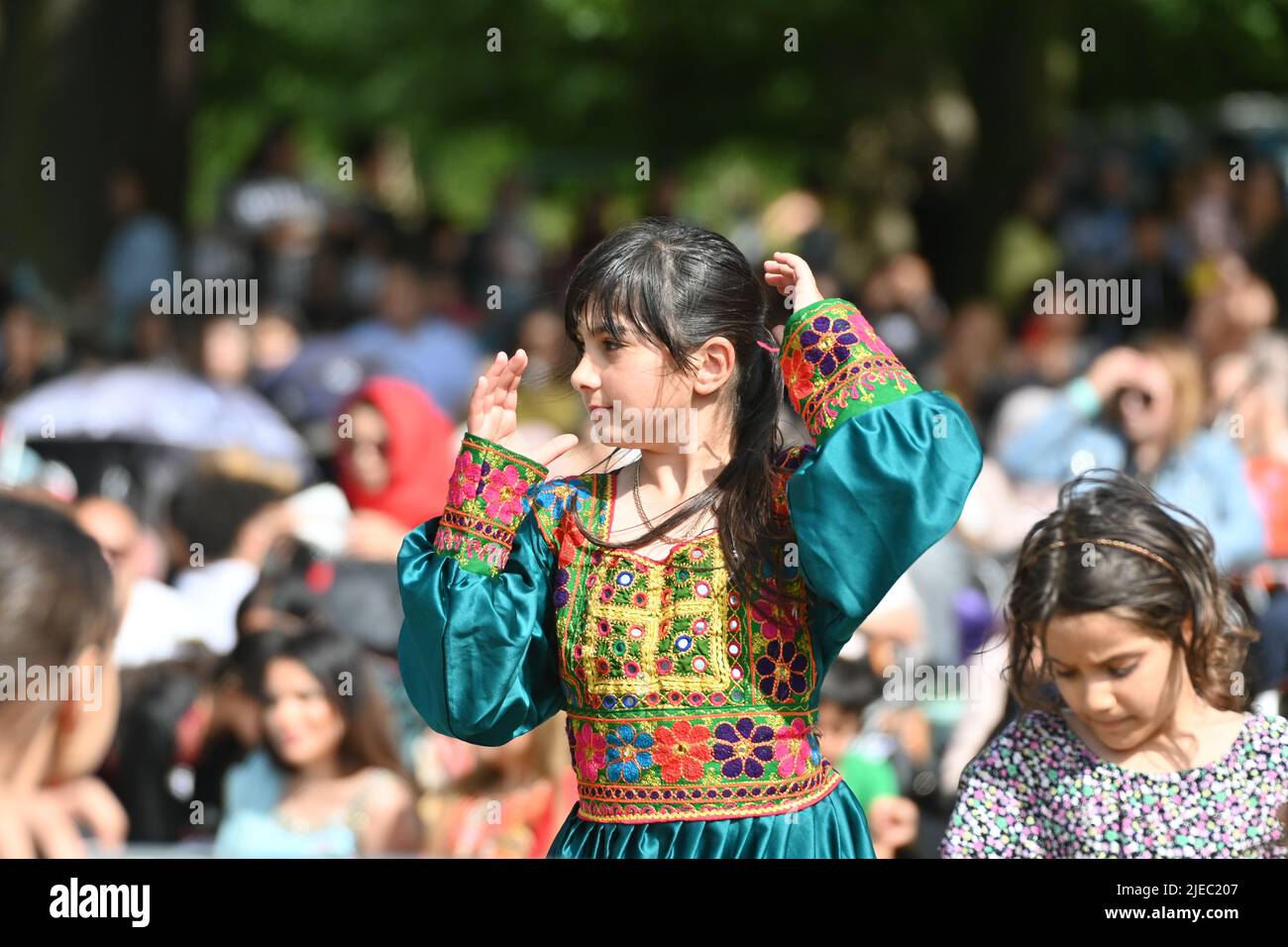 London, UK. . 26th June, 2022. Afghan refugees are building a new life ...