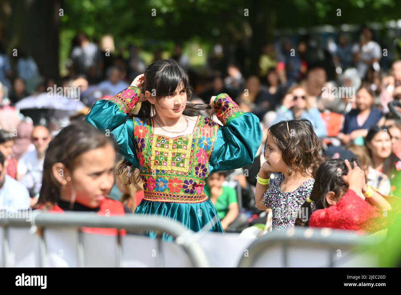 London, UK. . 26th June, 2022. Afghan refugees are building a new life ...