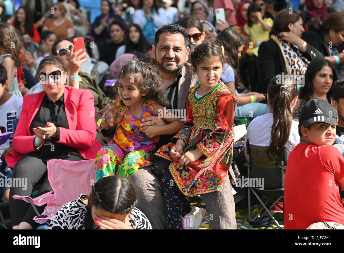 London, UK. . 26th June, 2022. Afghan refugees are building a new life ...
