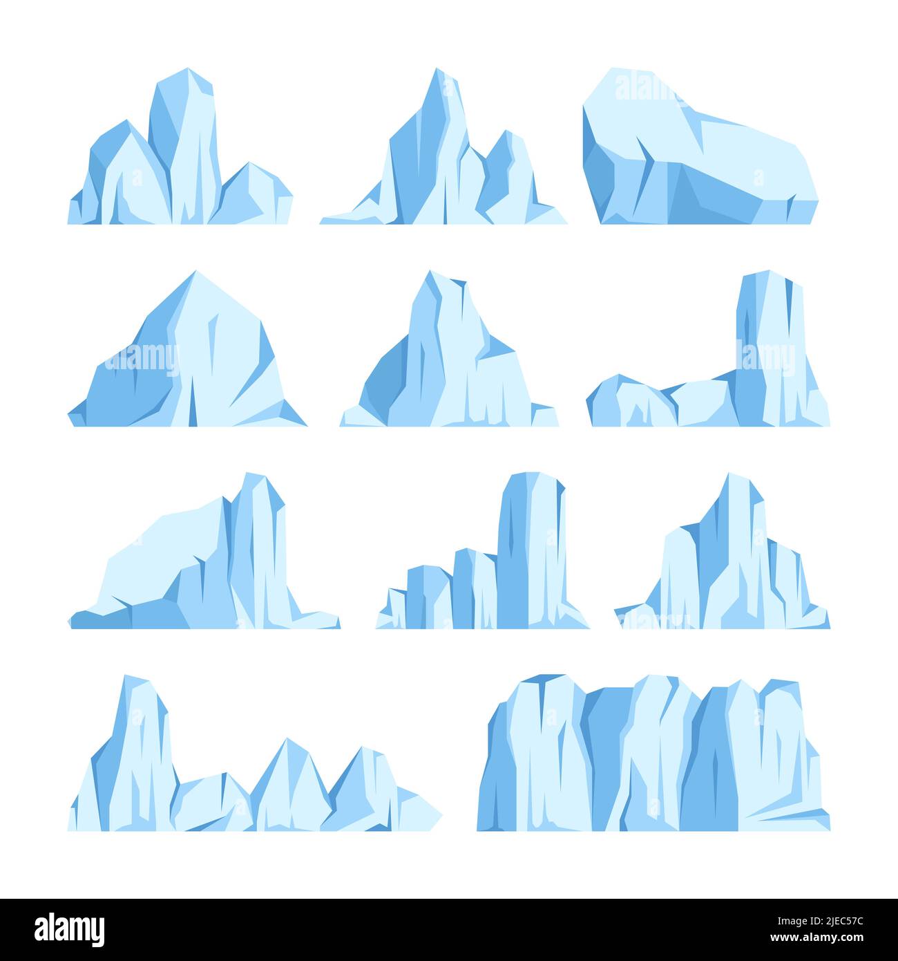 Huge ice block frozen Stock Vector Images - Alamy