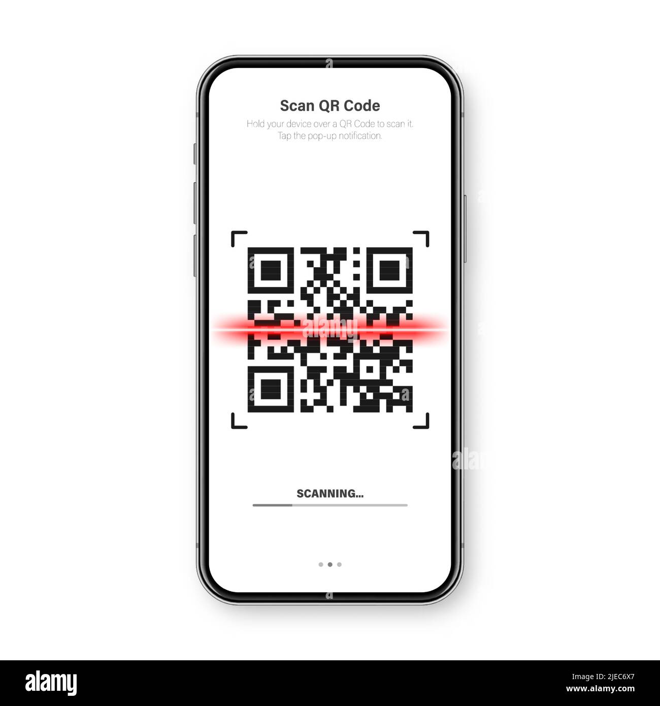 QR code scanner, reader app for smartphone. Identification tracking ...