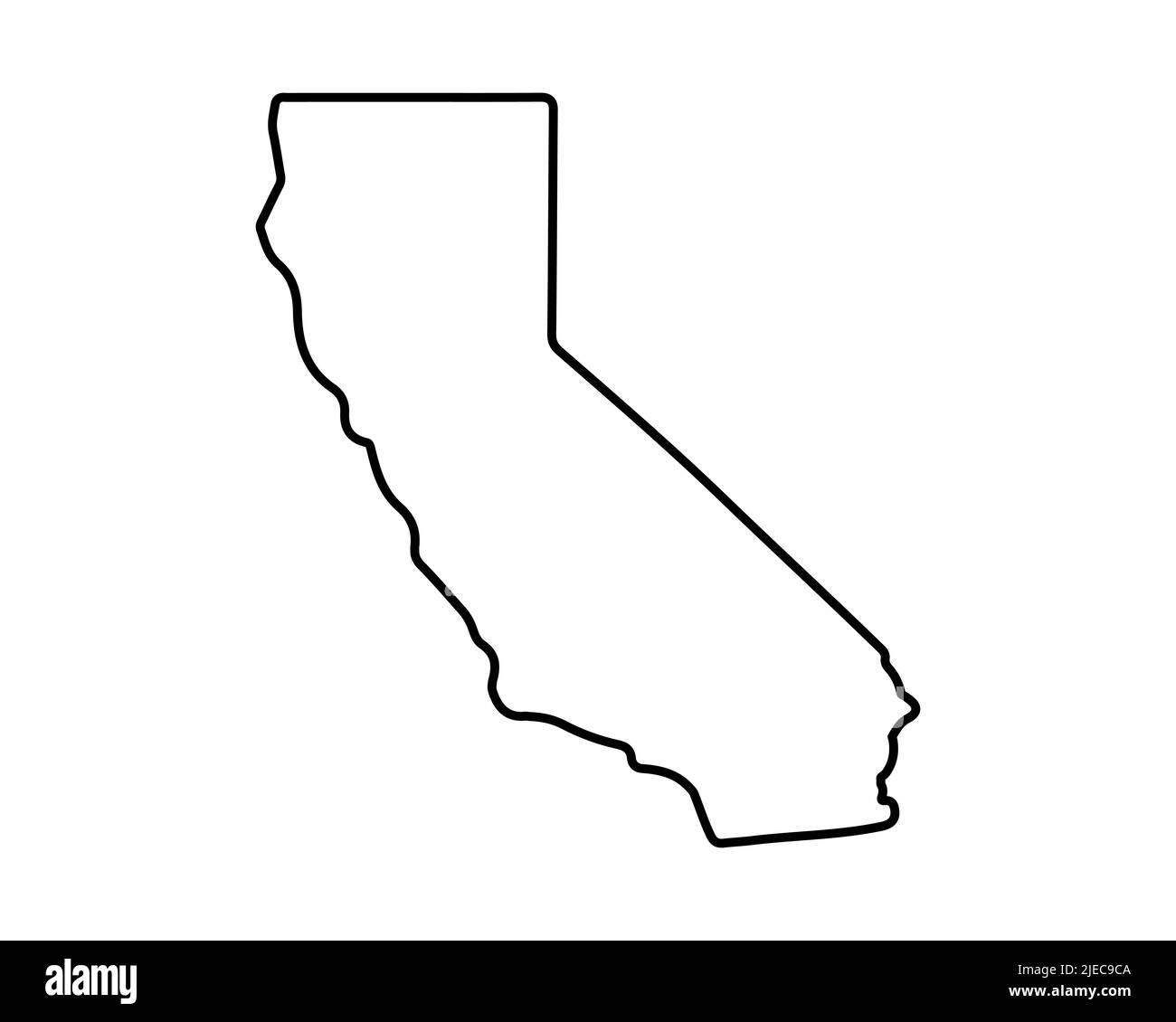 Us state map california hi-res stock photography and images - Alamy