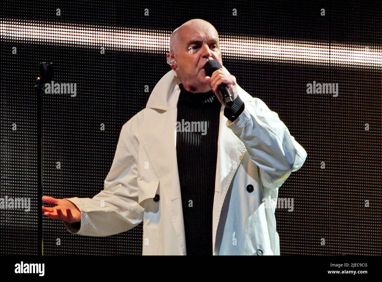 Neil Tennant of the Pet Shop Boys performing on The Other Stage at the ...