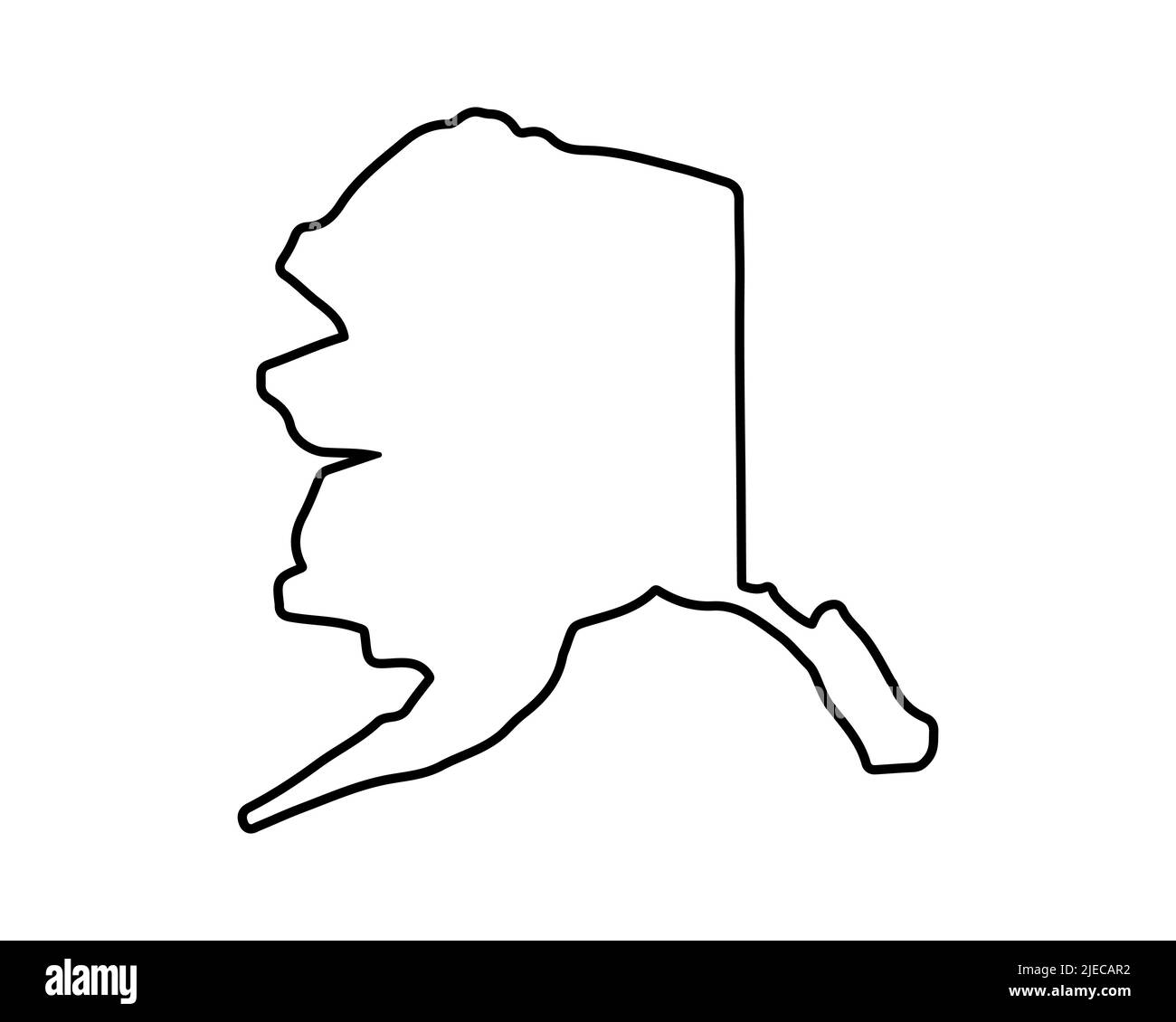 Alaska cartography Stock Vector Images - Alamy