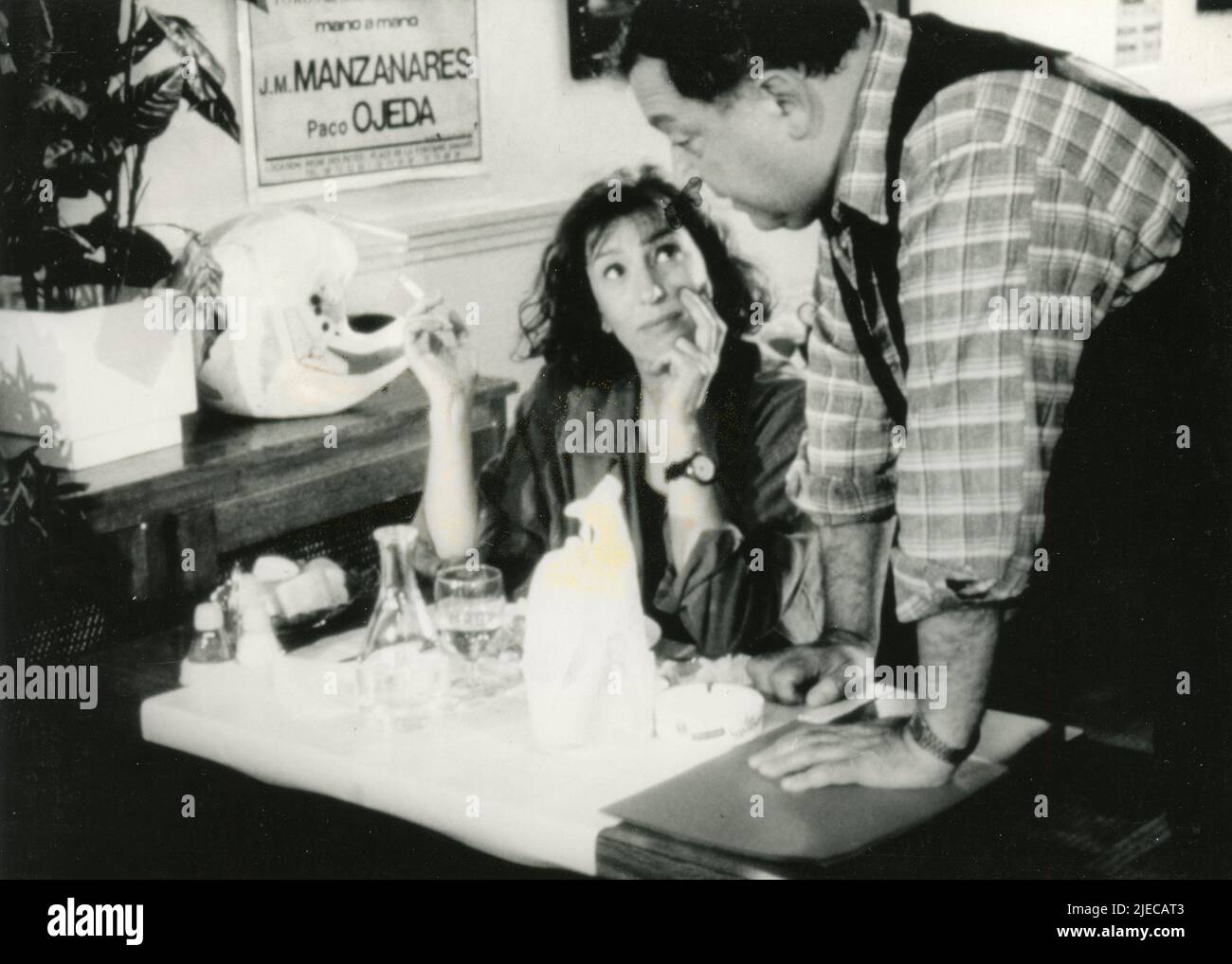 French actress Anemone and actor Roland Bertin in the movie Something ...