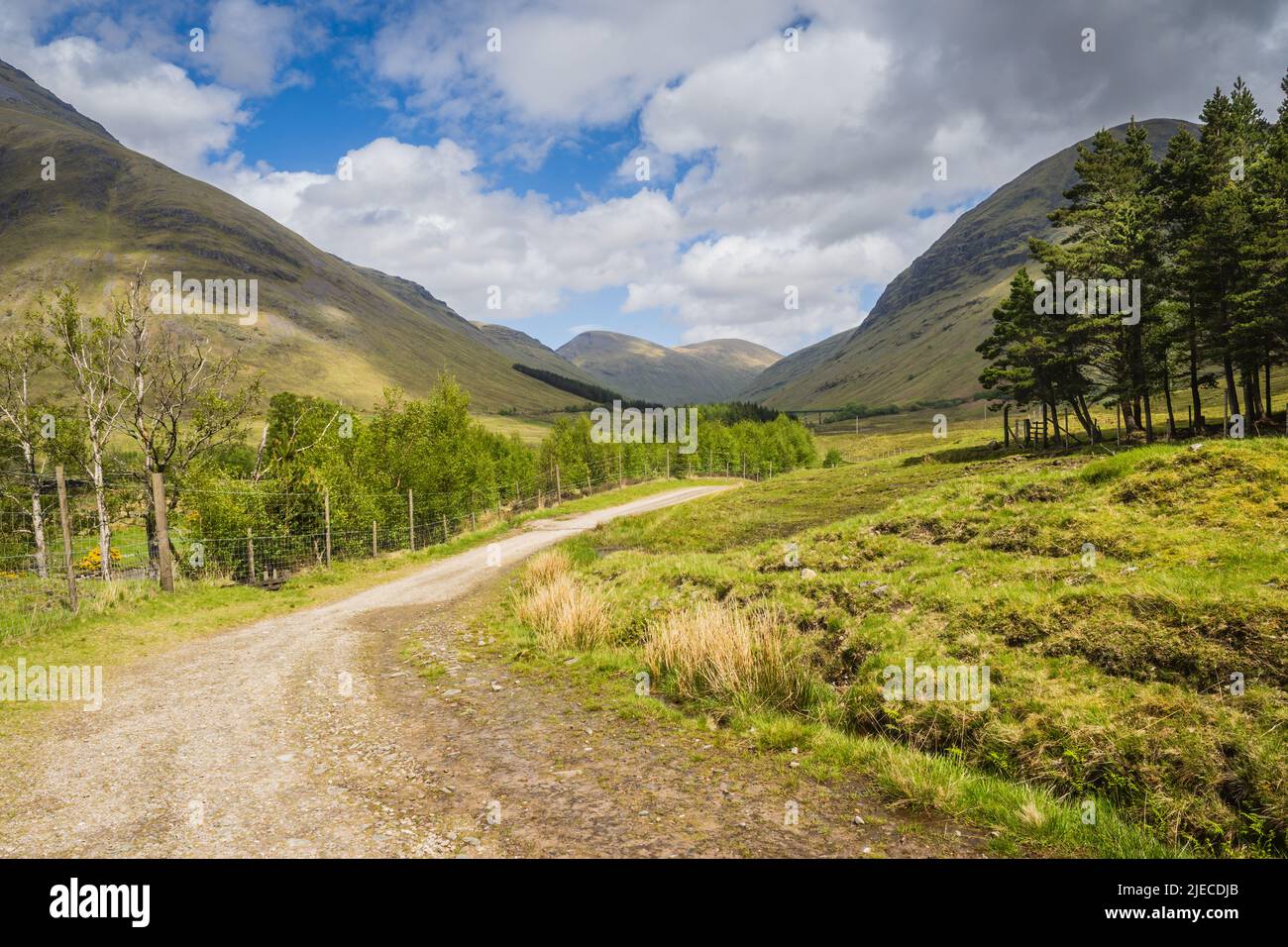 The West Highland Way long distance footpath between Tyndrum and Bridge ...