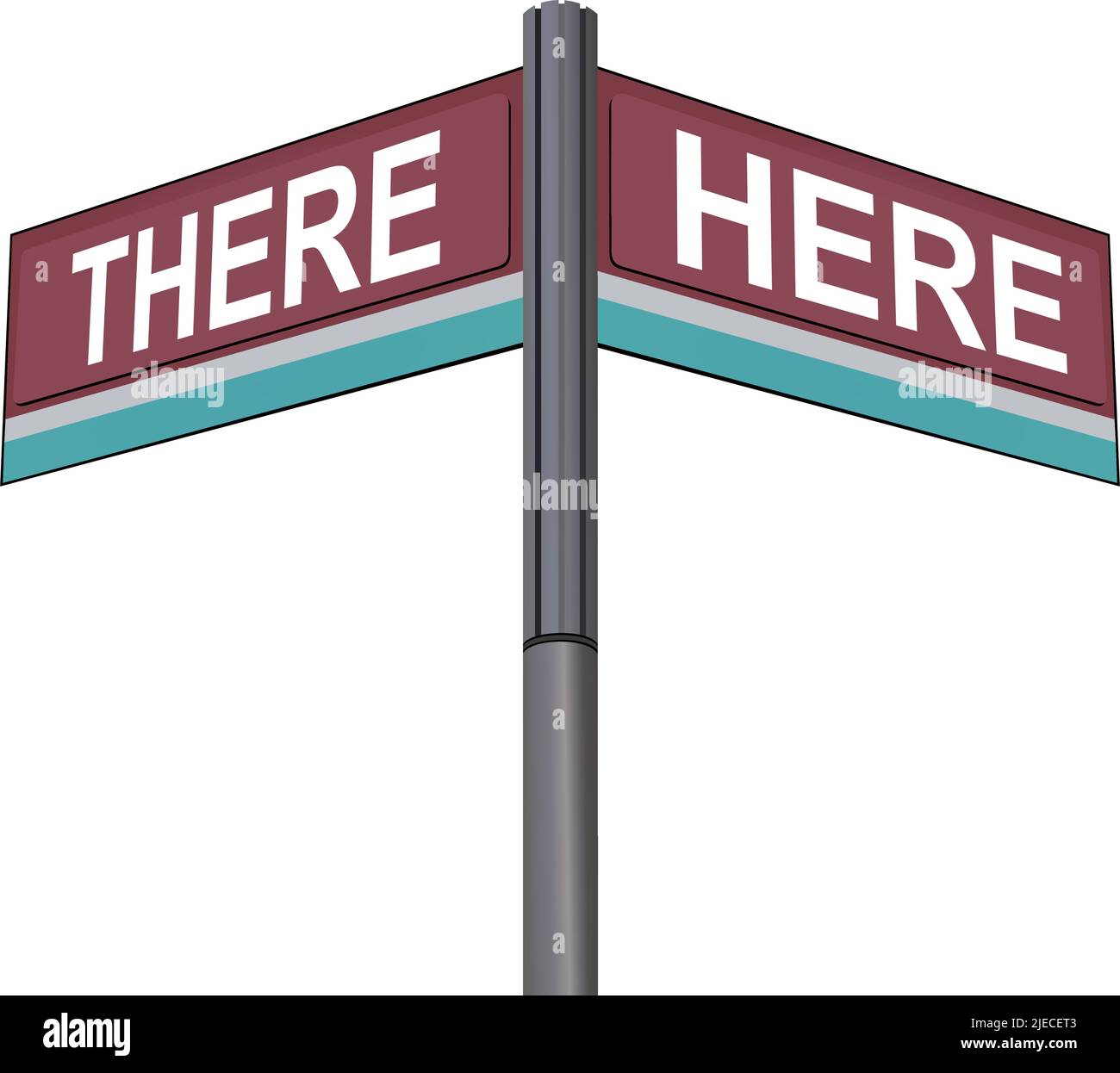 Opposite direction Stock Vector Images - Alamy