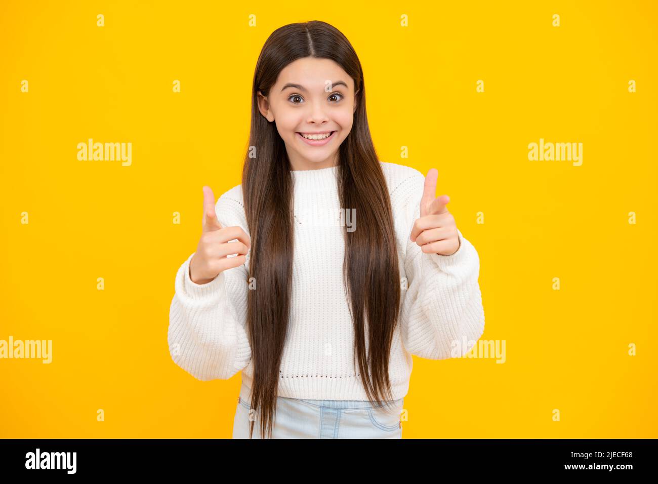 Happy teenager, positive and smiling emotions. Cheerful teen child ...