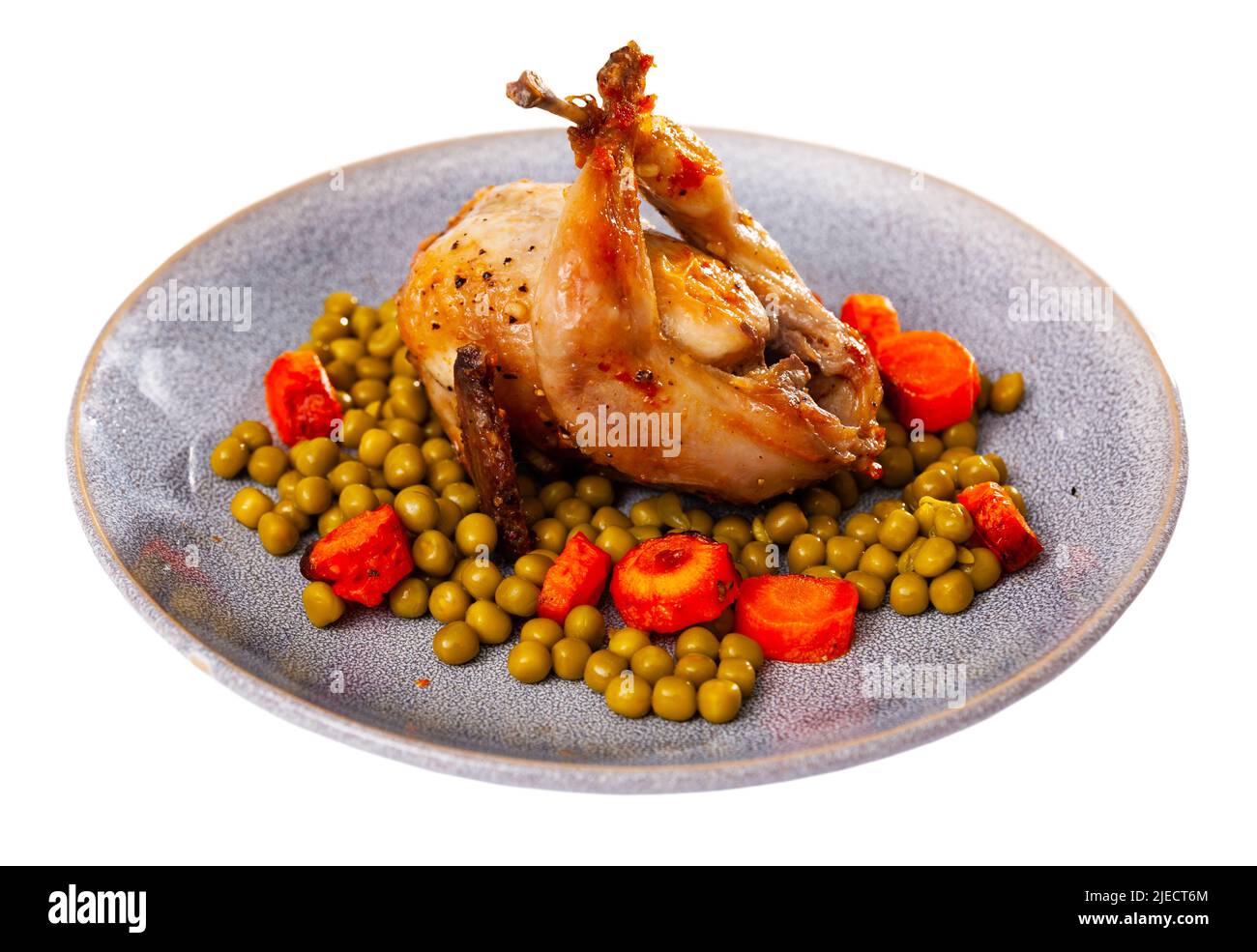 Popular Spanish dish is baked quail Stock Photo - Alamy