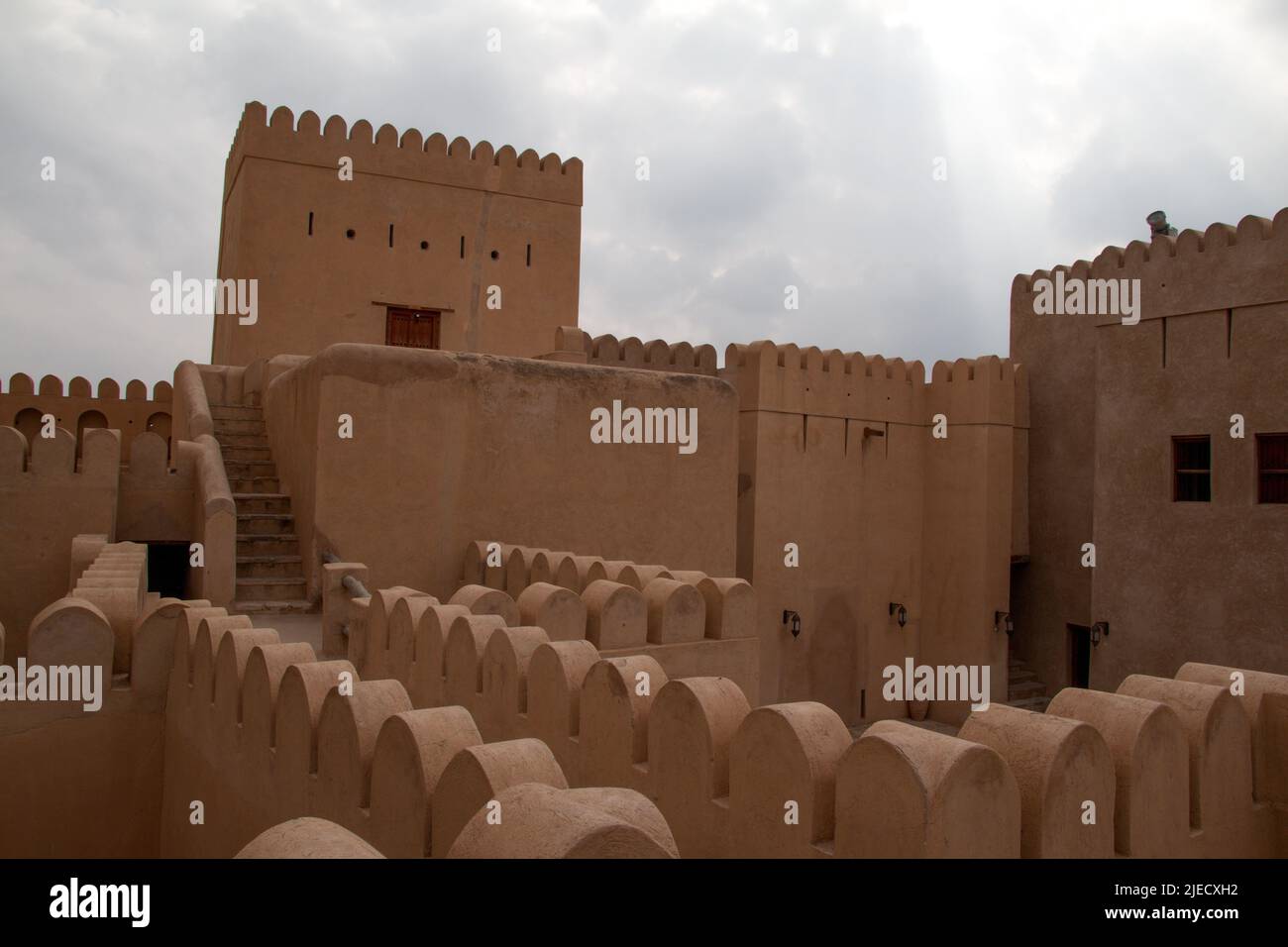 The huge fortress of Nizwa, Oman Stock Photo - Alamy