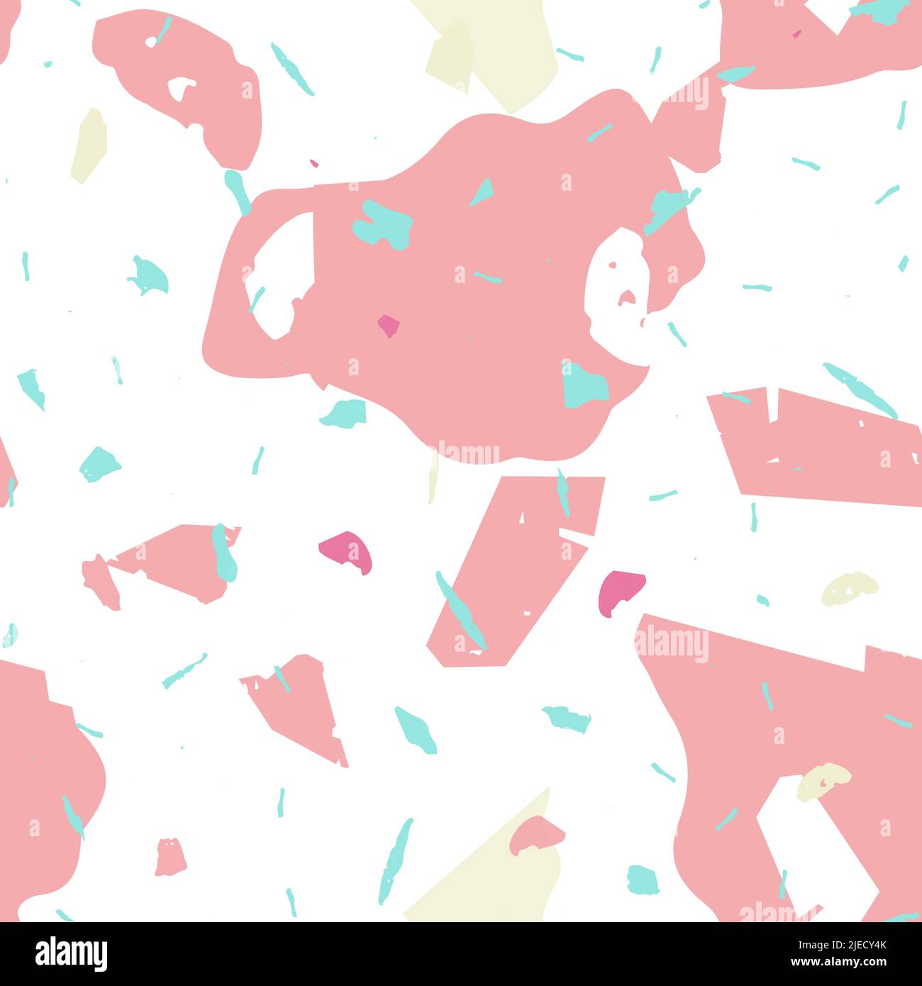 Terrazzo seamless pattern. Pink venetian flooring texture. Terrazzo ...