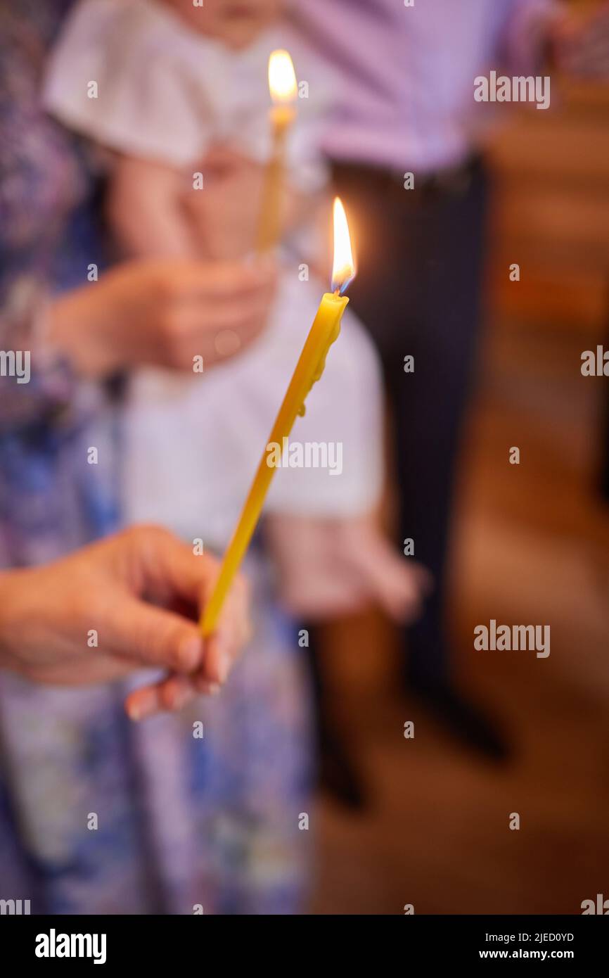 baby christening. Ceremony of a christening in Christian church. baptismal Stock Photo - Alamy